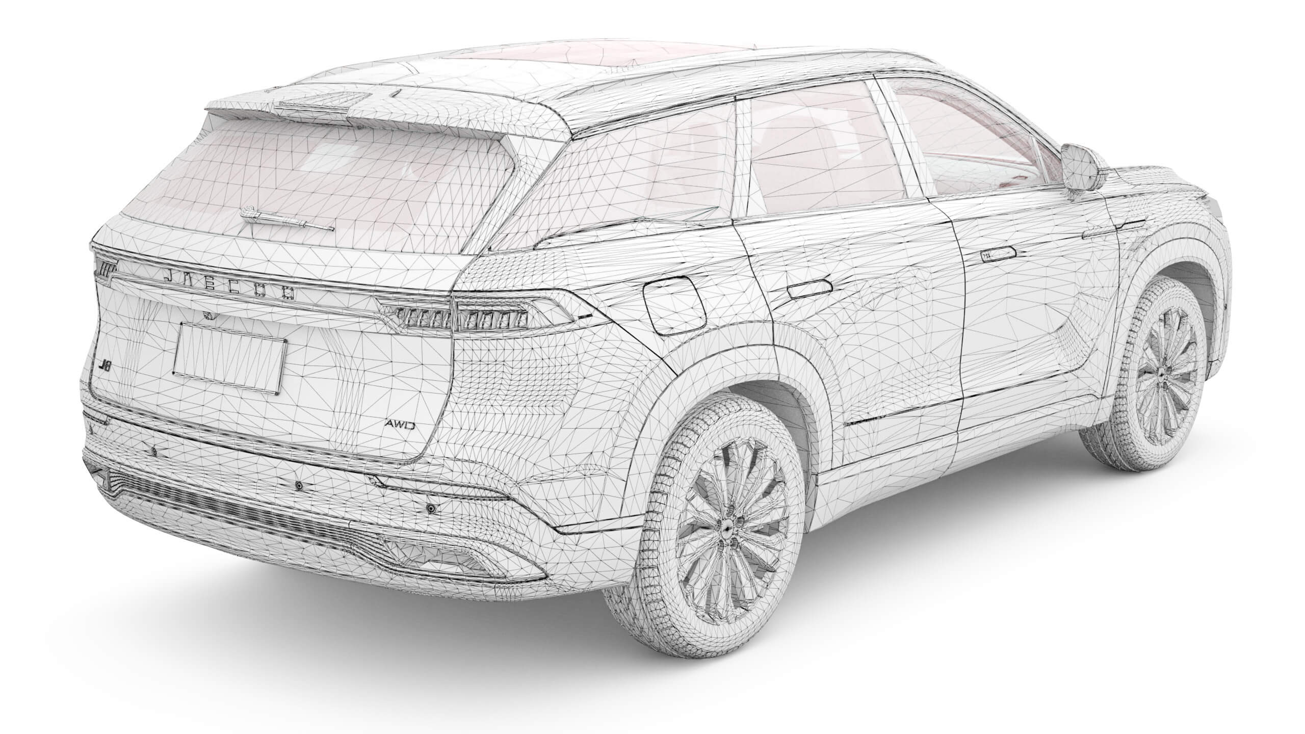 2024 Chery Jaecoo J8 With Interior - 3D Model by MantangCG