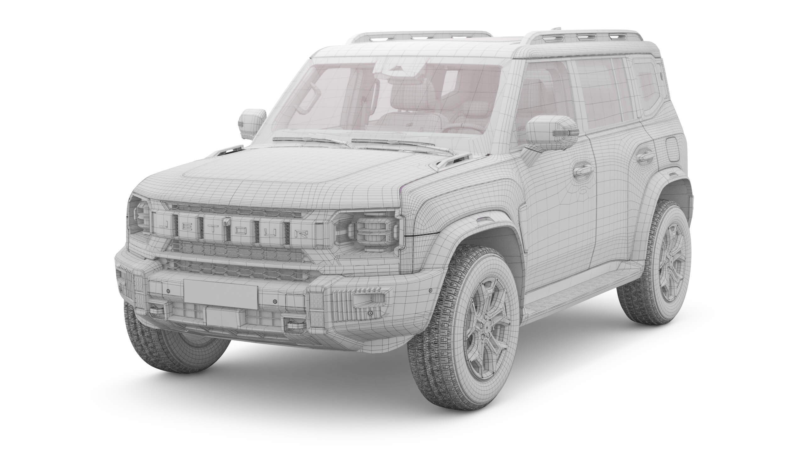 2025 Chery Jetour T2 with Interior - 3D Model by MantangCG