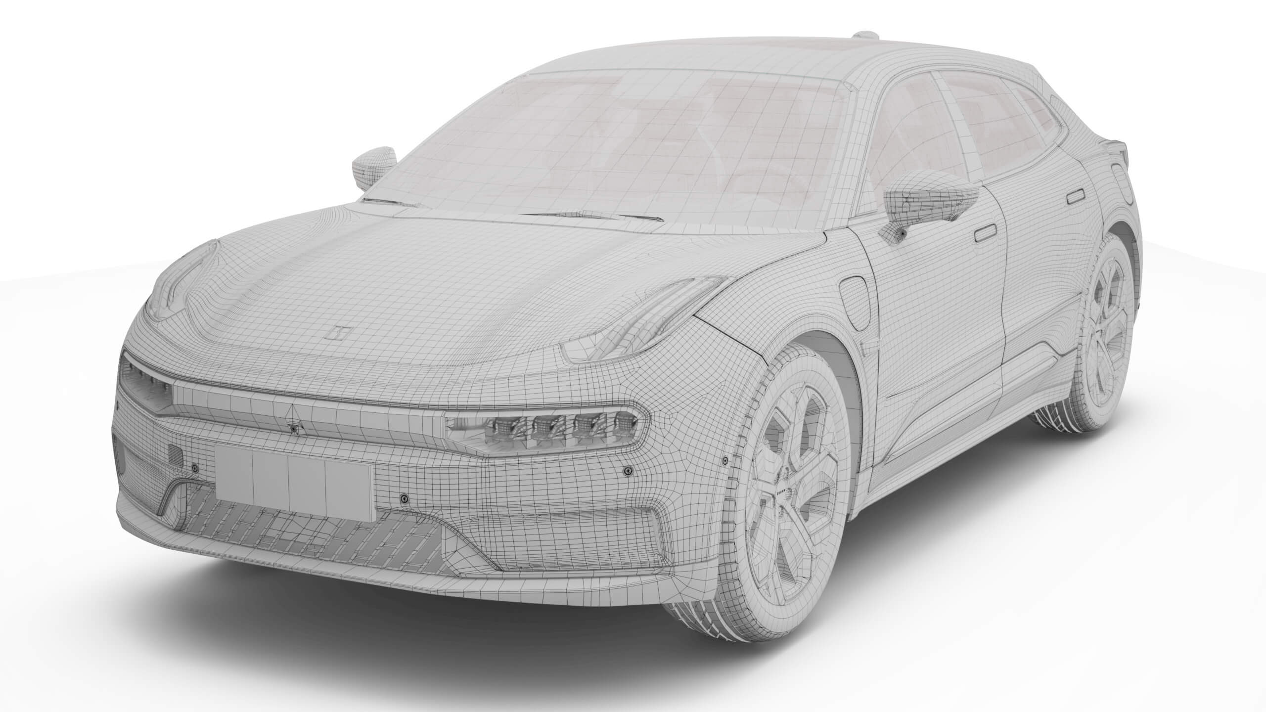 2023 Geely Zeekr 001 With Interior - 3D Model by MantangCG