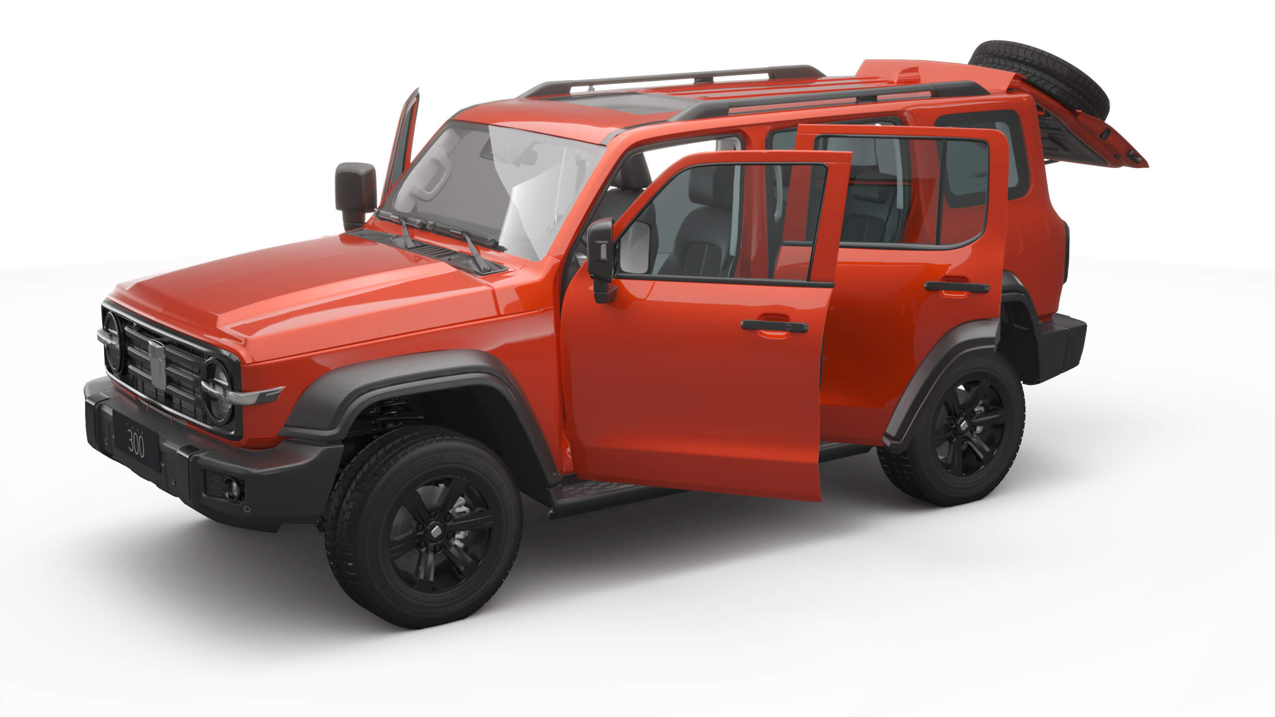 2024 Gwm Tank 300 With Interior - 3D Model by MantangCG