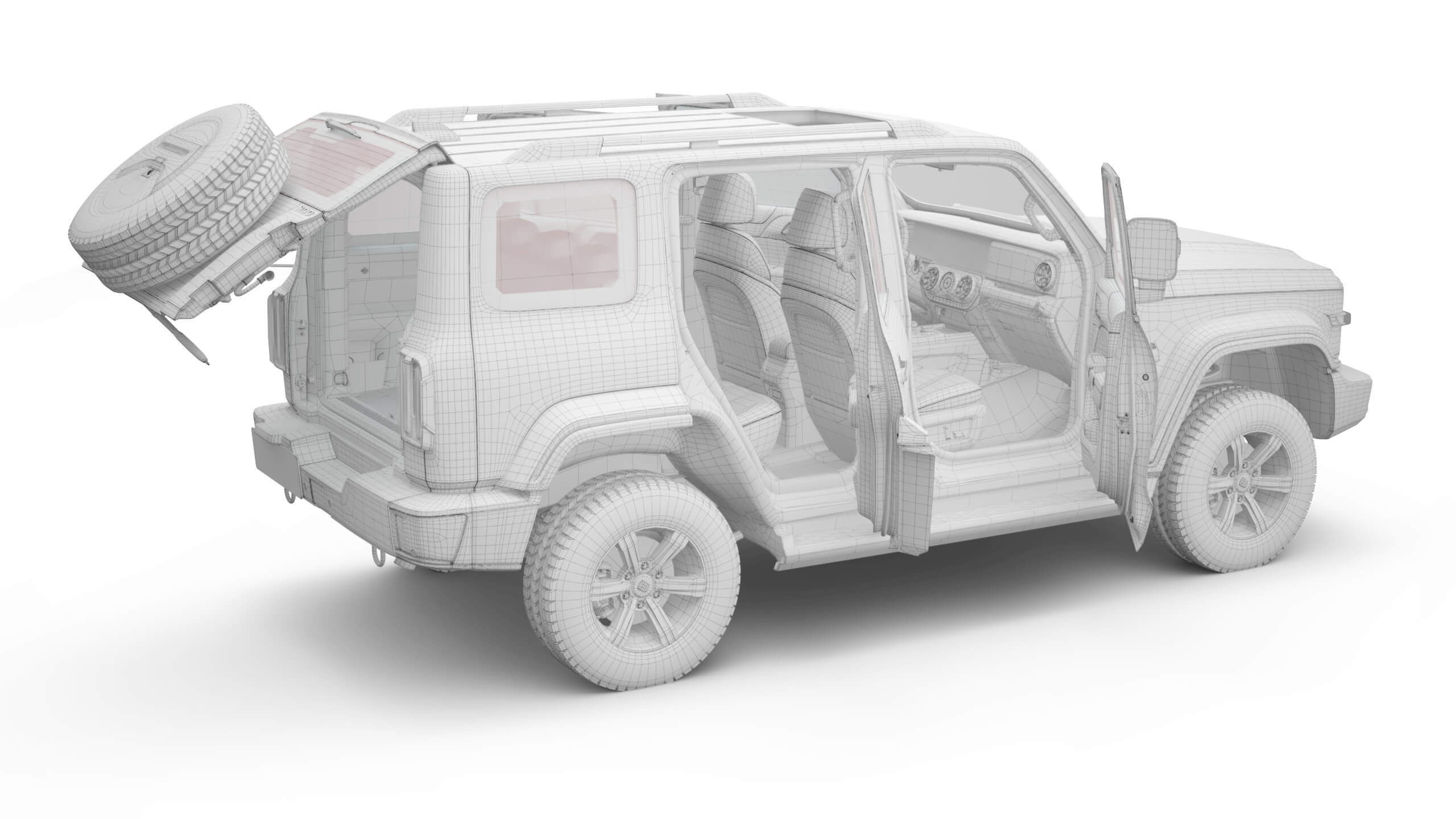 2024 Gwm Tank 300 With Interior - 3D Model by MantangCG
