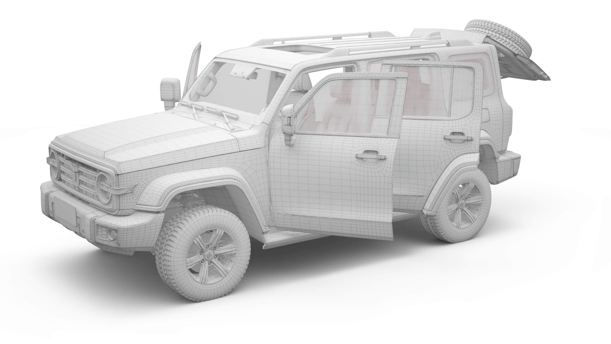 2024 Gwm Tank 300 With Interior - 3D Model by MantangCG