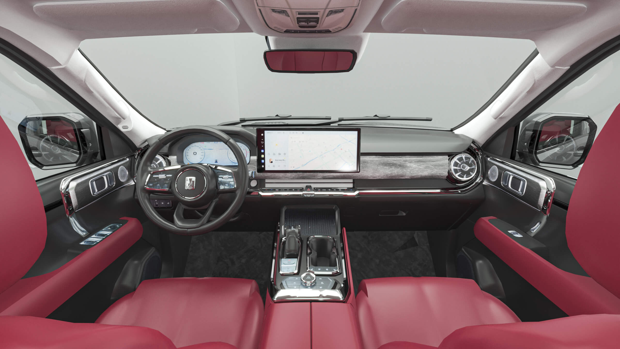 2024 Gwm Tank 400 HI4-T With Interior 3D Model by MantangCG