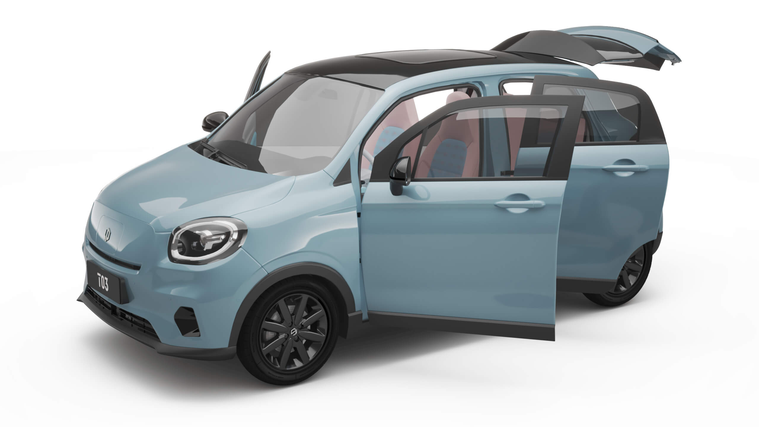 2024 Leapmotor T03 With Interior - 3D Model by MantangCG