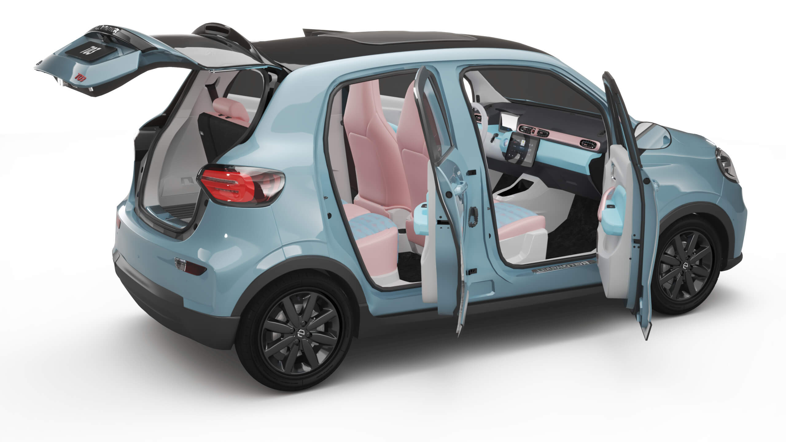 2024 Leapmotor T03 With Interior - 3D Model by MantangCG