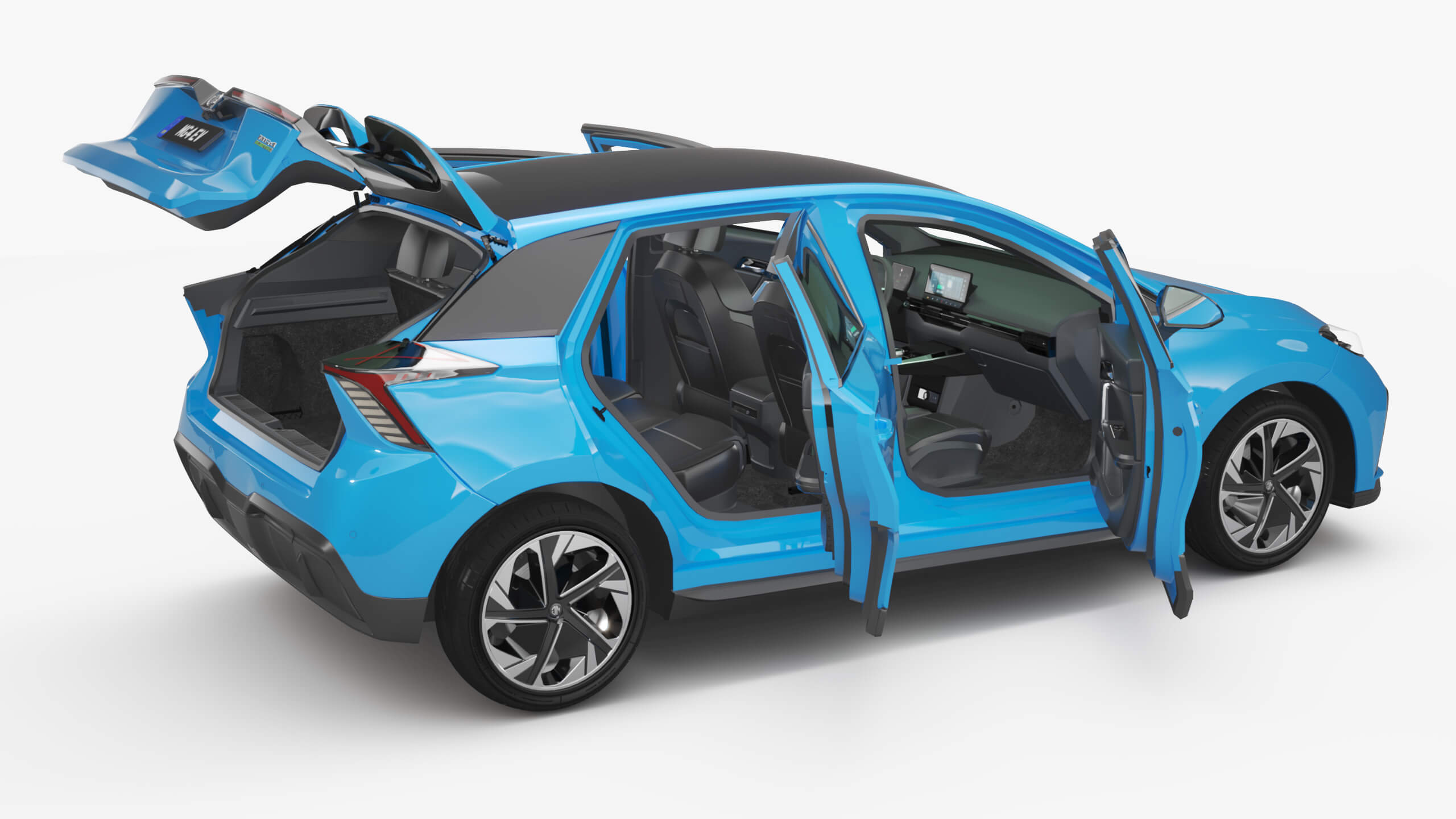 2024 MG4 EV With Interior - 3D Model by MantangCG
