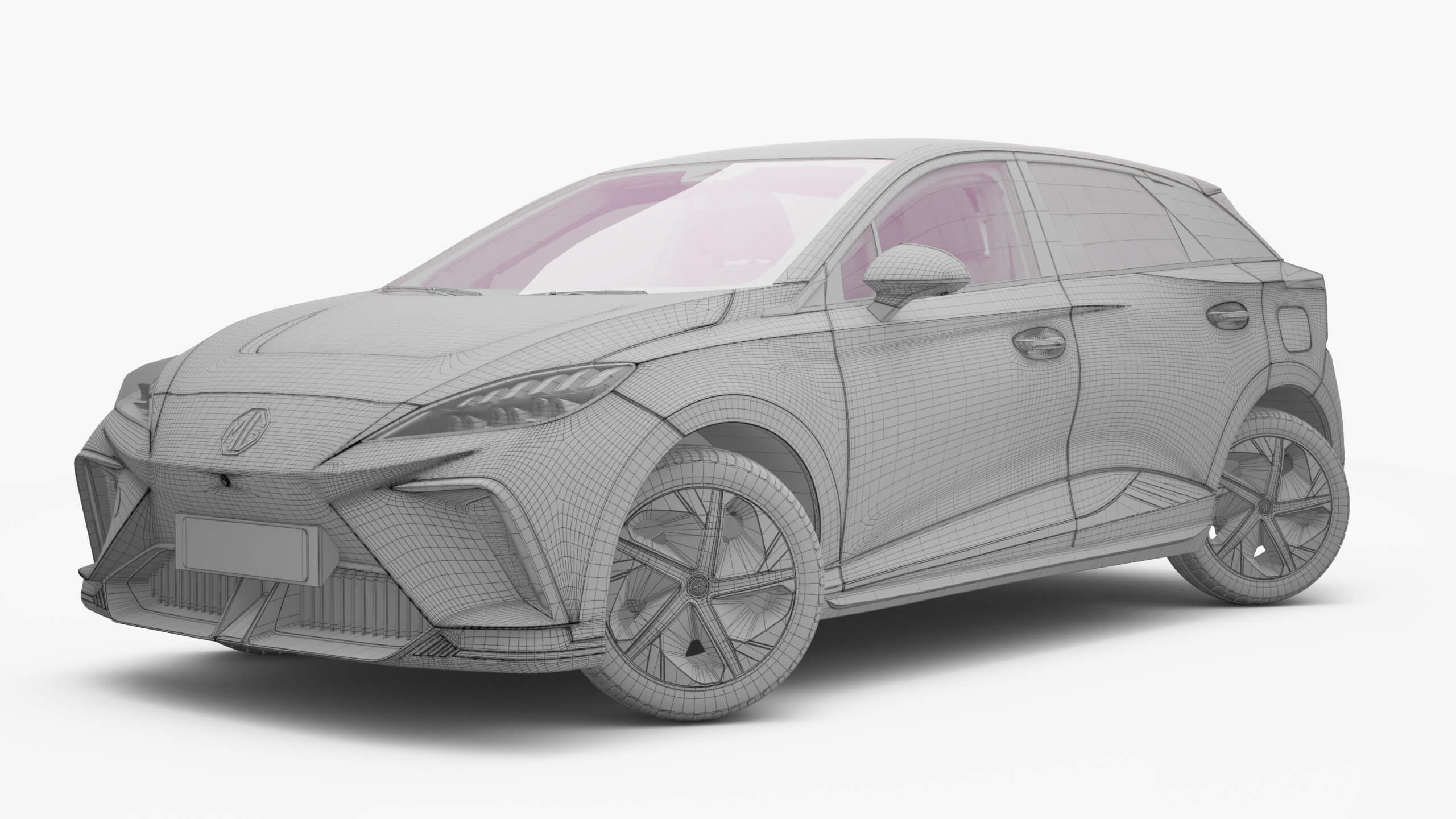 2024 MG4 EV With Interior - 3D Model by MantangCG