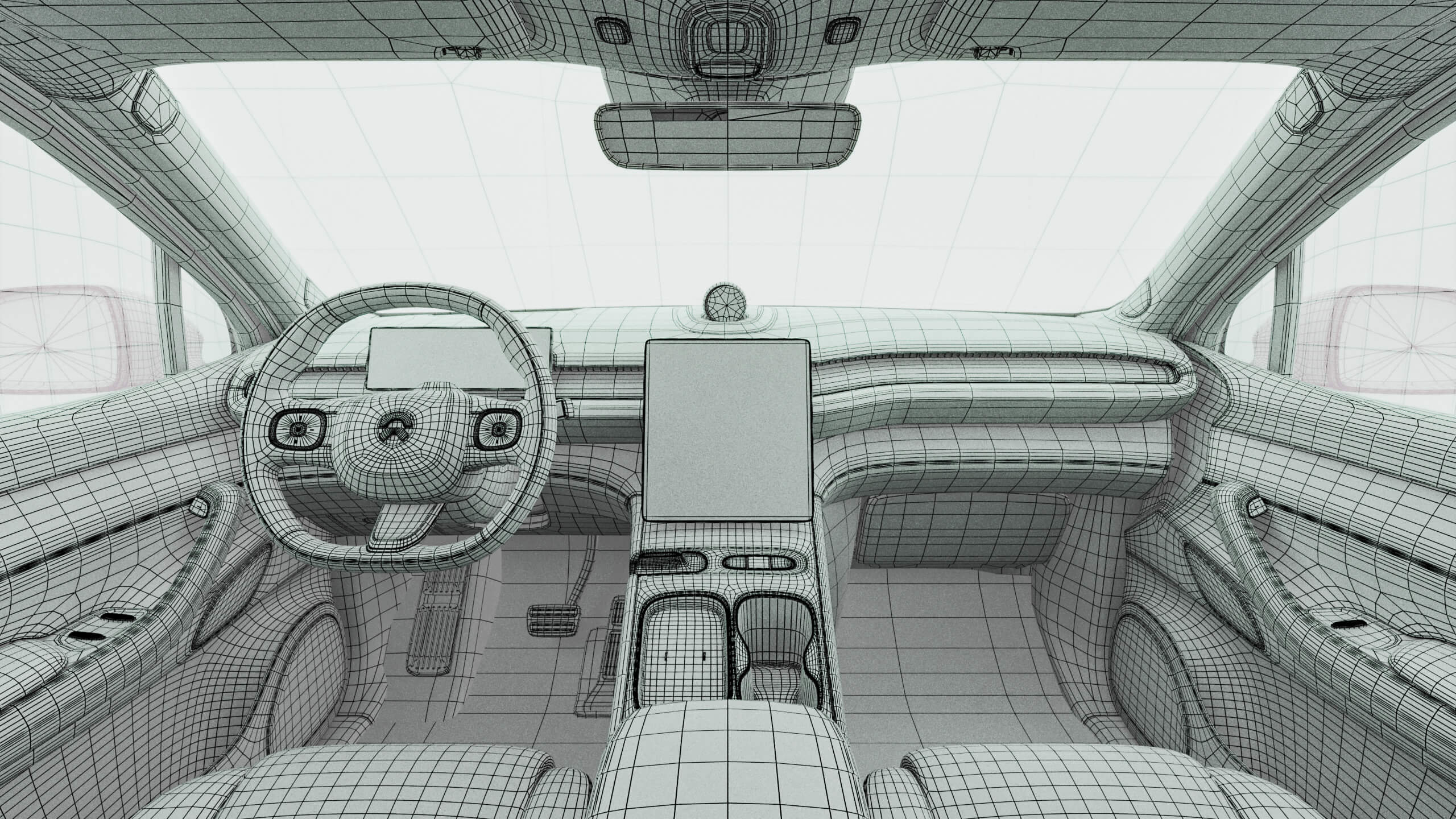 2024 Nio EL7 ES7 With Interior - 3D Model by MantangCG