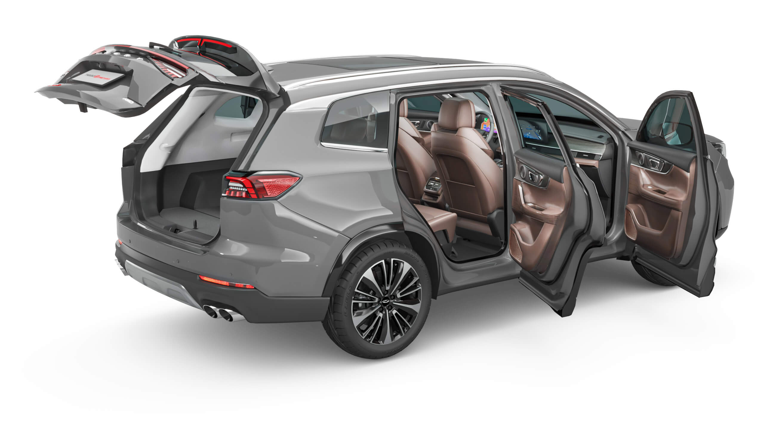 2024 Chery Tiggo 8 Pro Max With Interior - 3D Model by MantangCG