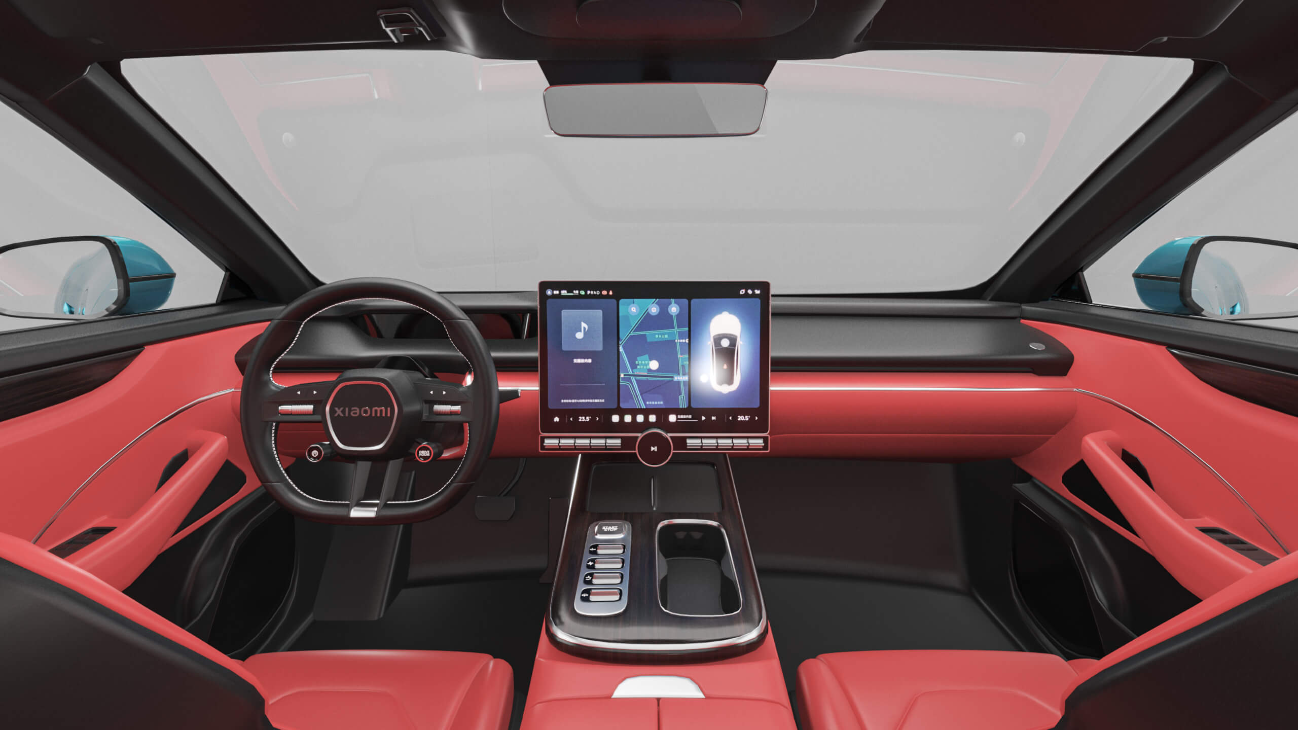 2024 Xiaomi SU7 With Interior - 3D Model by MantangCG