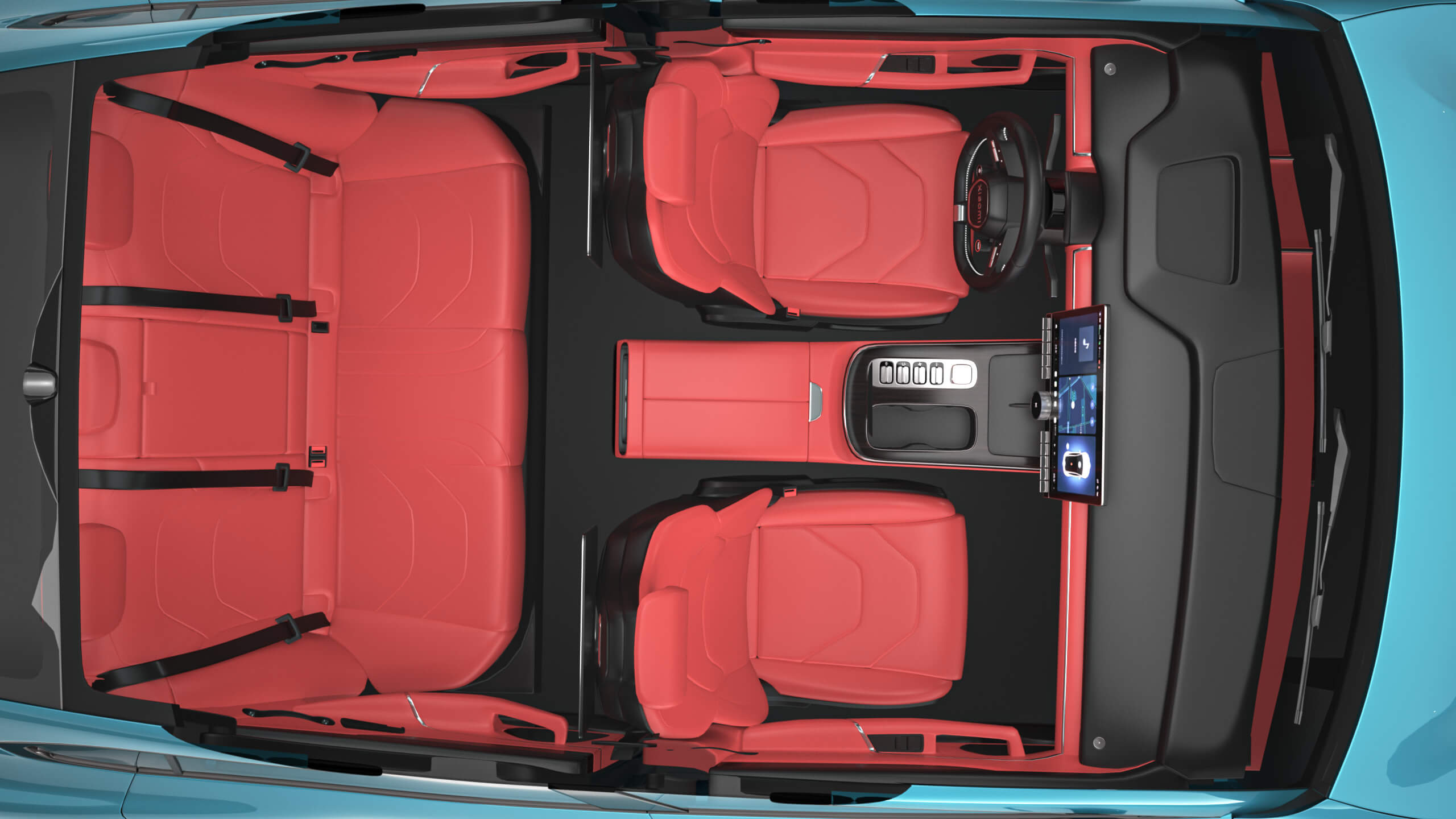 2024 Xiaomi SU7 With Interior - 3D Model by MantangCG