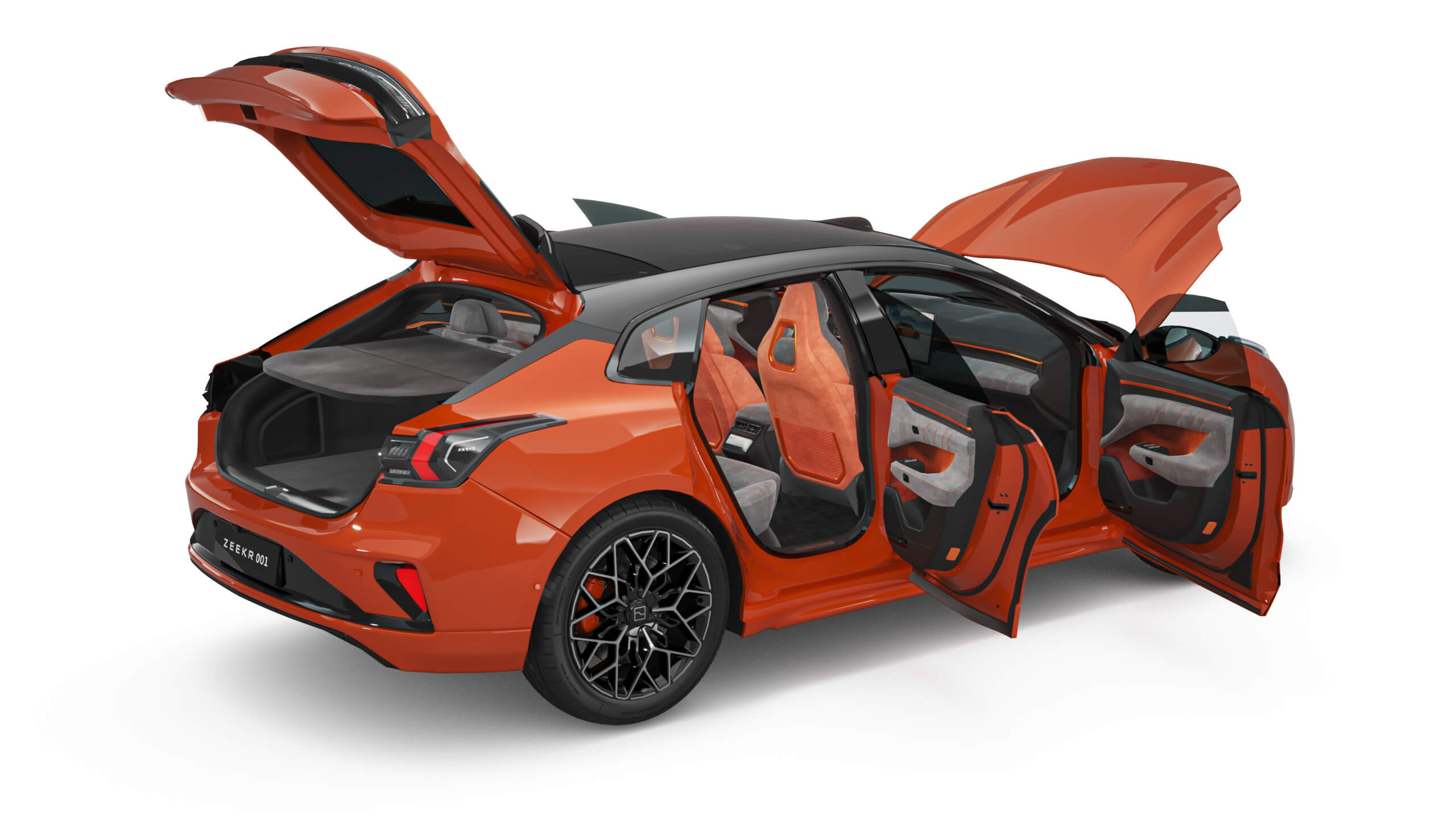 2024 Zeekr New 001 With Interior - 3D Model by MantangCG