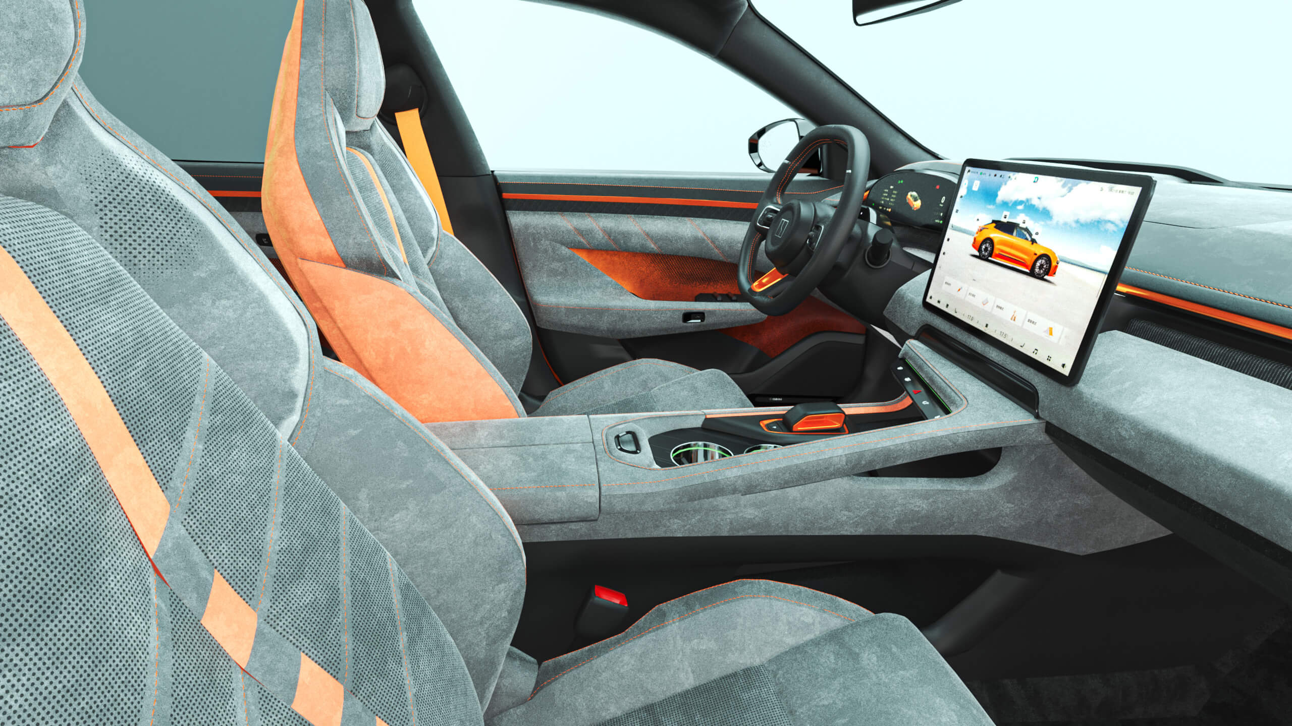 2024 Zeekr New 001 With Interior - 3D Model by MantangCG