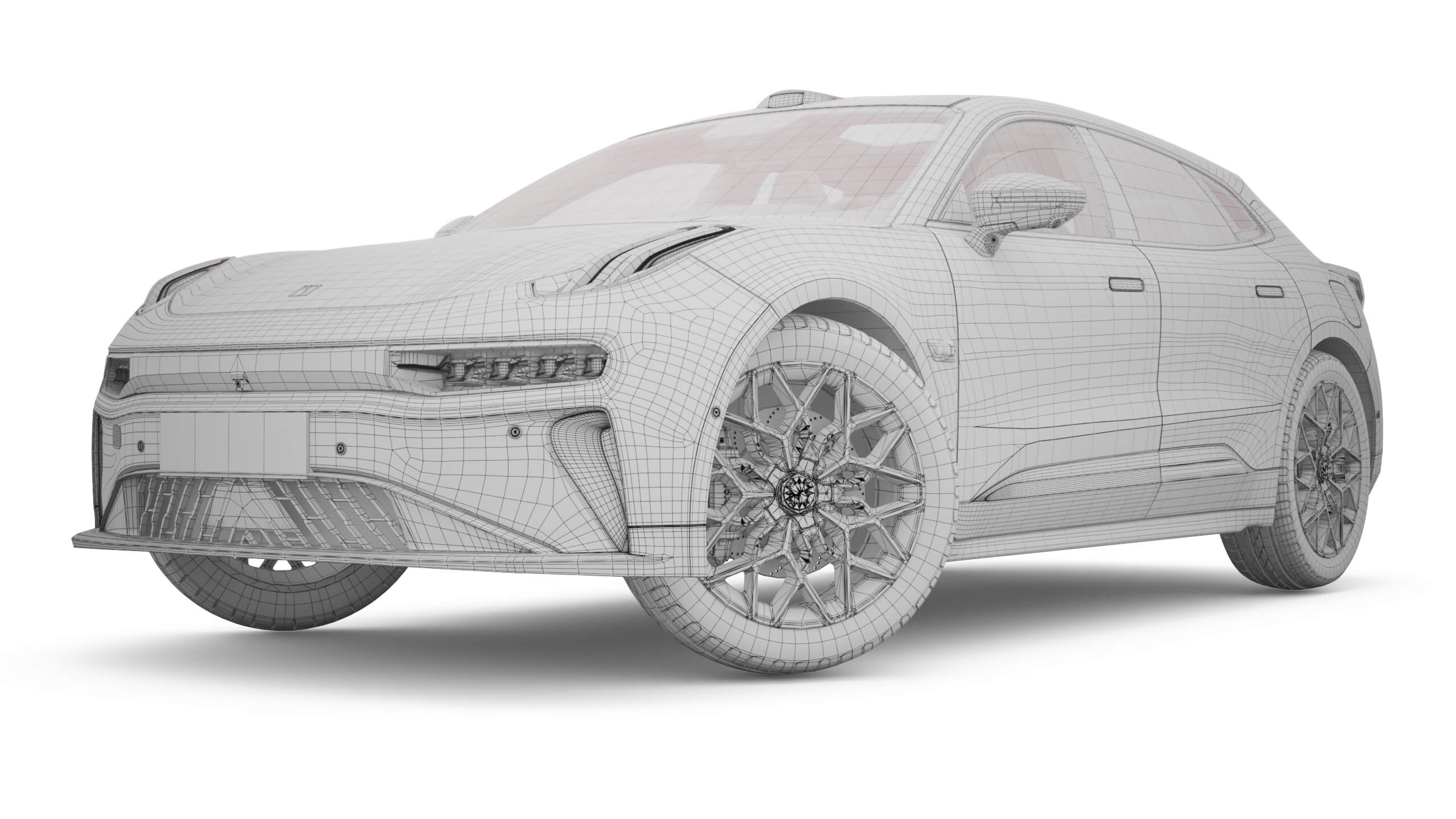 2024 Zeekr New 001 With Interior - 3D Model by MantangCG