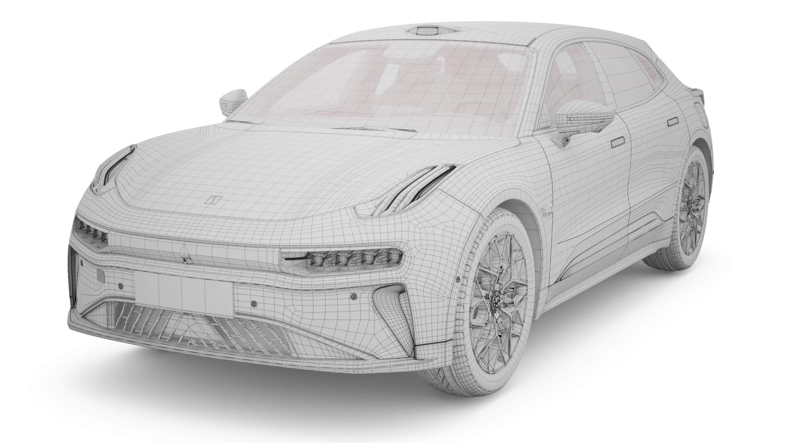 2024 Zeekr New 001 With Interior - 3D Model by MantangCG