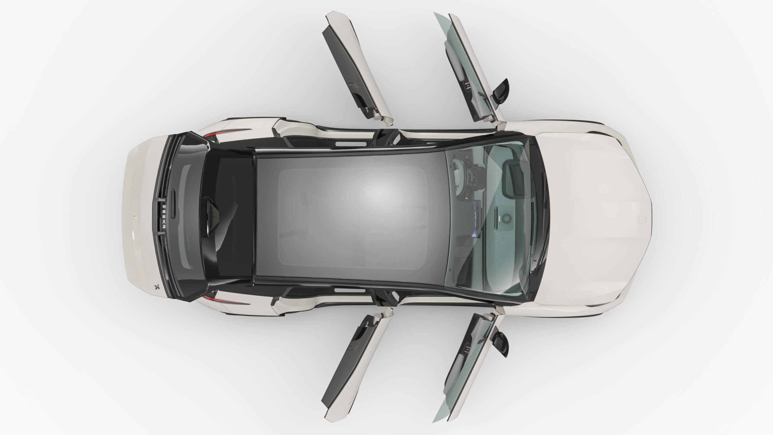 2024 Zeekr X With Interior - 3D Model by MantangCG