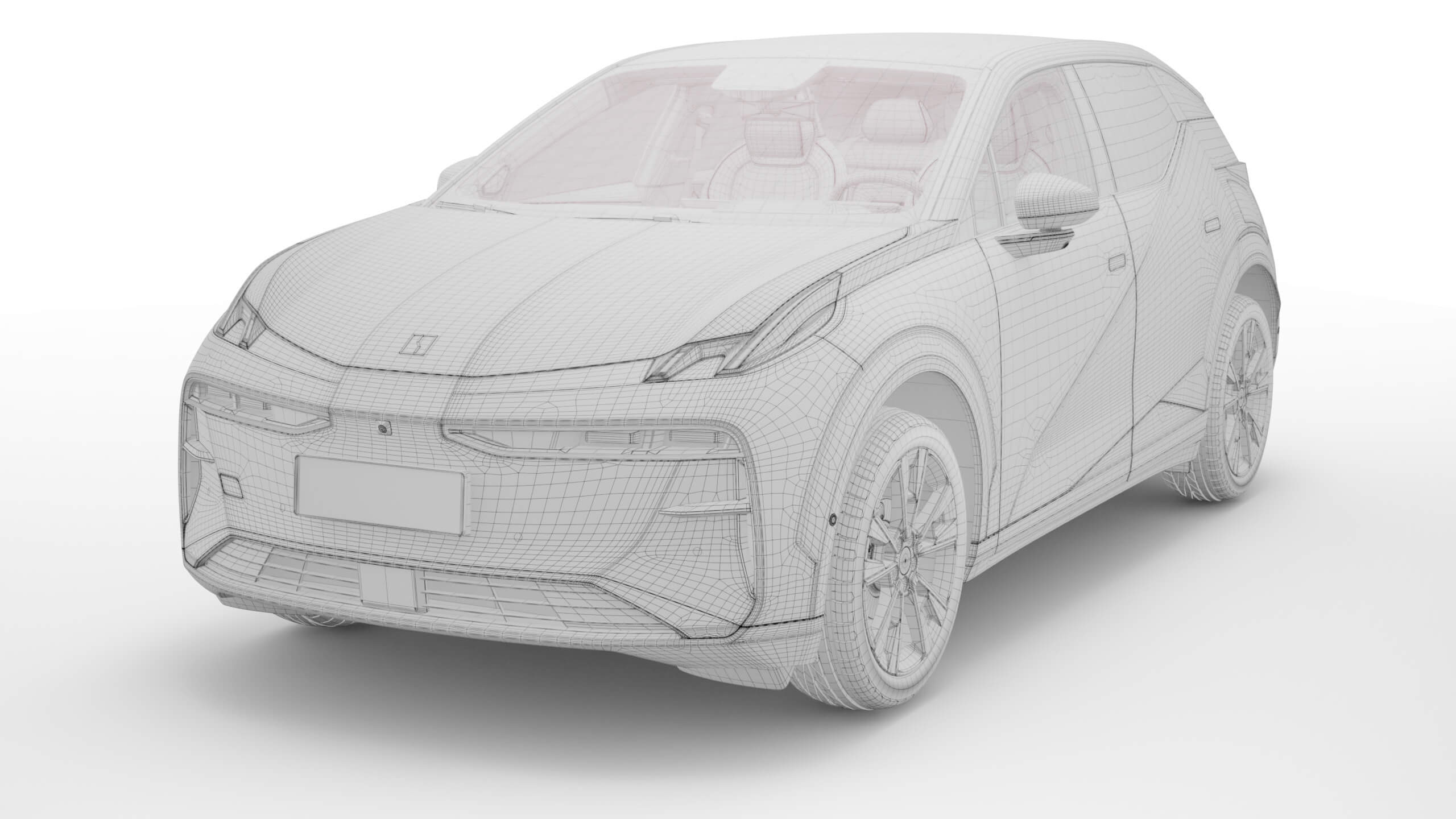 2024 Zeekr X With Interior - 3D Model by MantangCG
