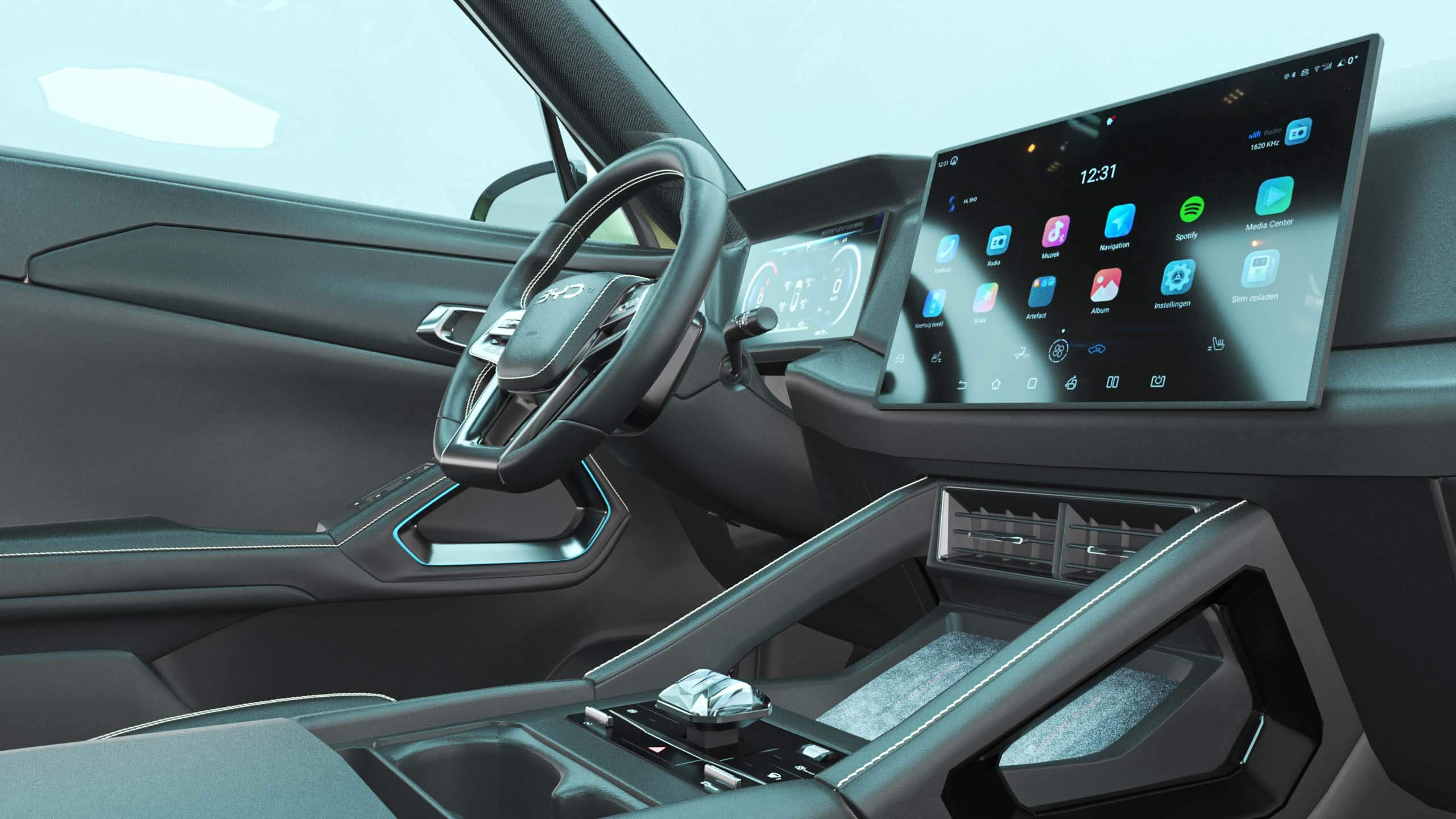 2025 BYD Atto 2 With Interior - 3D Model by MantangCG