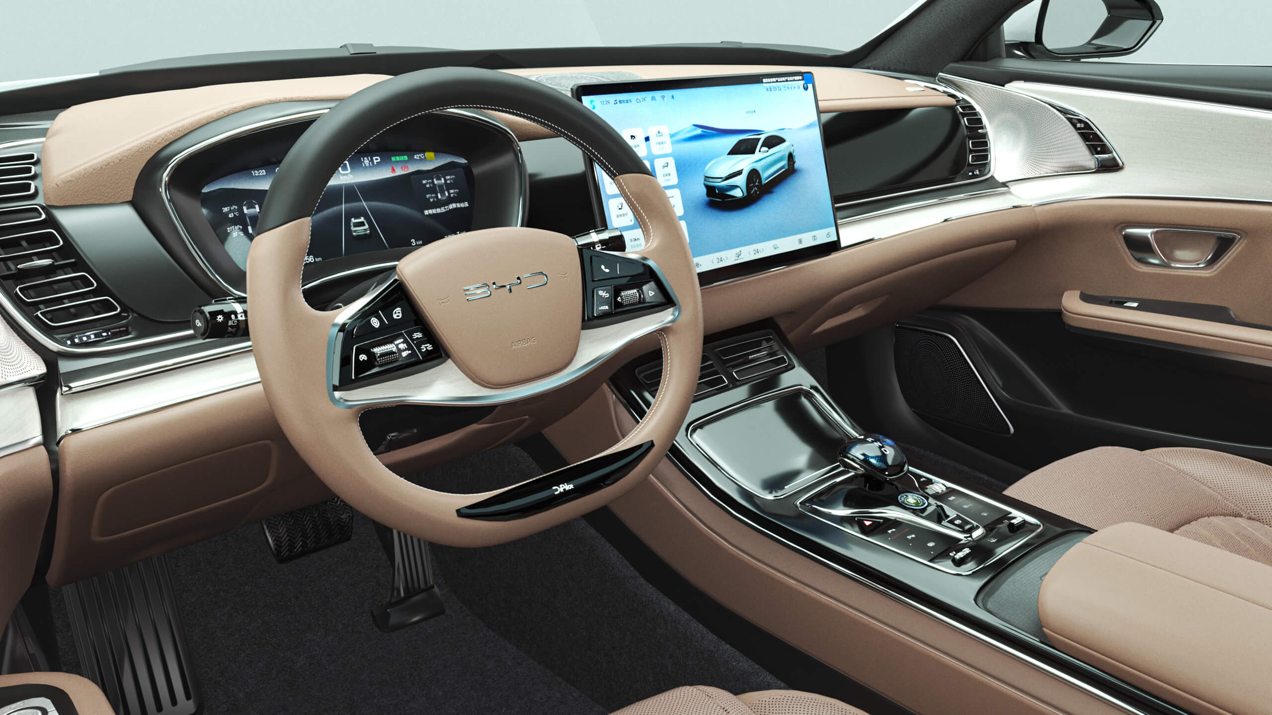 2025 BYD Han EV With Interior - 3D Model by MantangCG