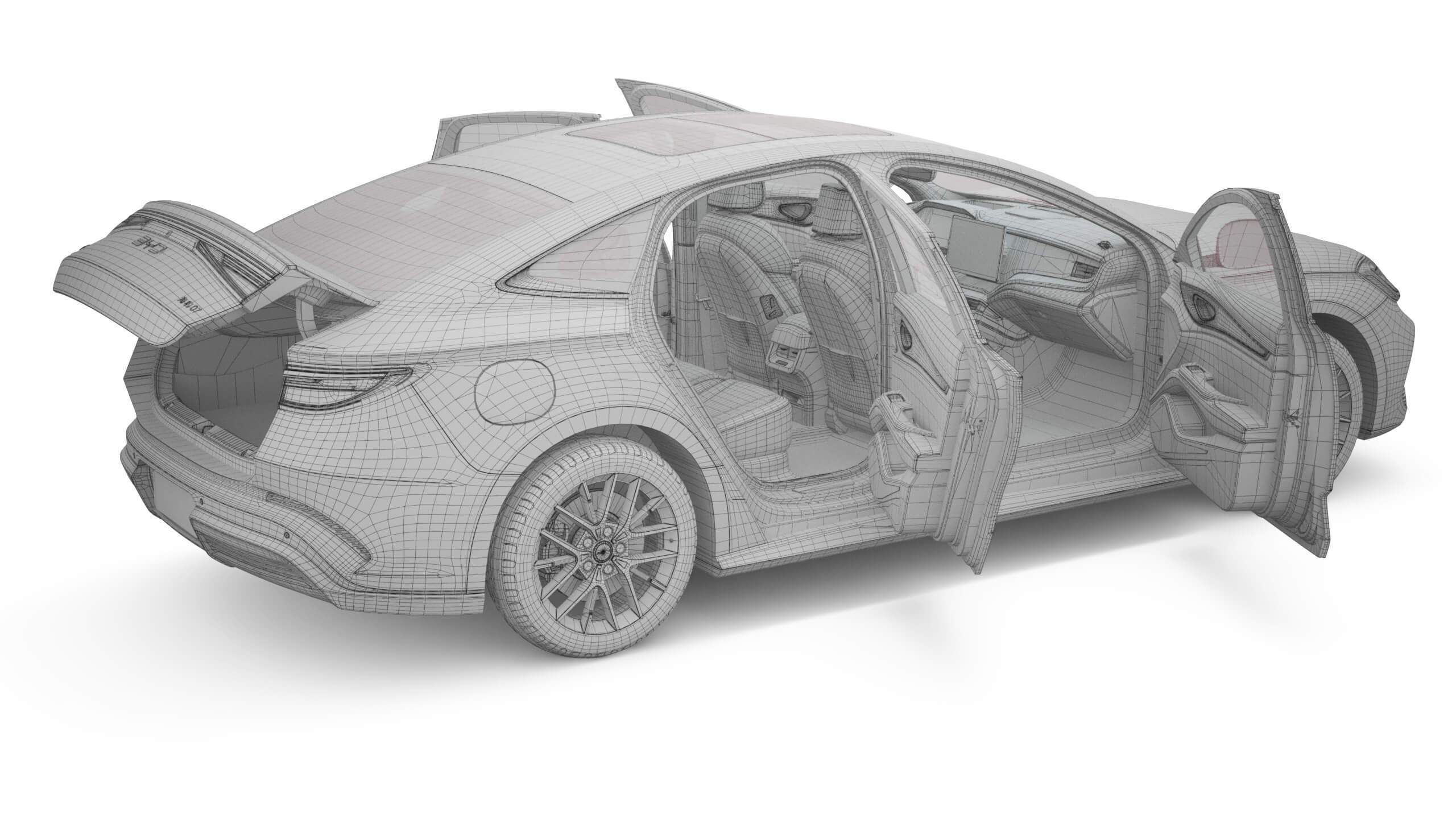 2025 BYD Seal 07 DM-I With Interior 3D Model by MantangCG