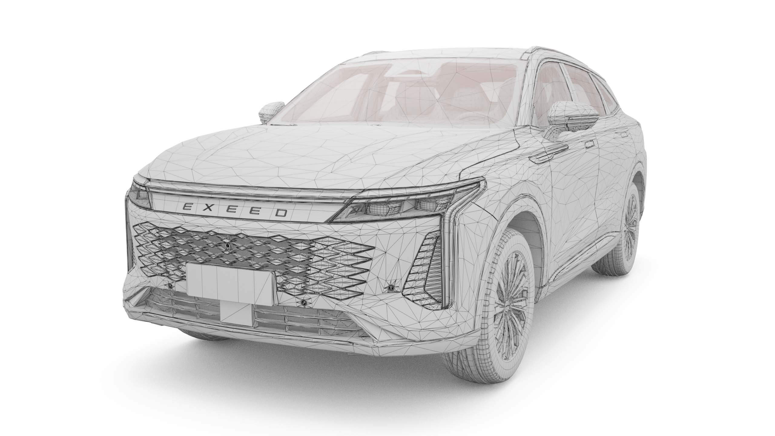 2025 Chery Exeed RX With Interior - 3D Model by MantangCG