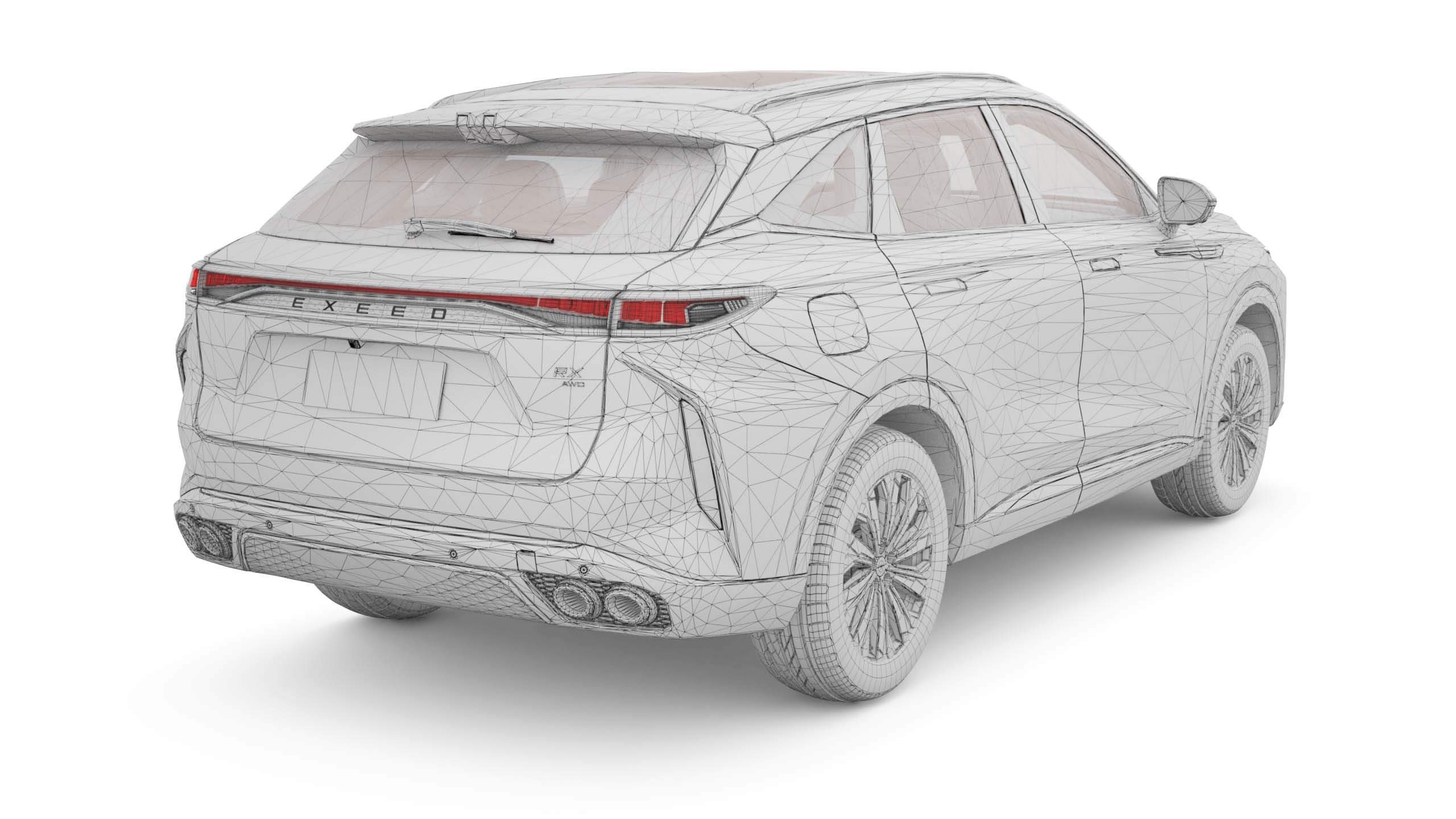 2025 Chery Exeed RX With Interior - 3D Model by MantangCG