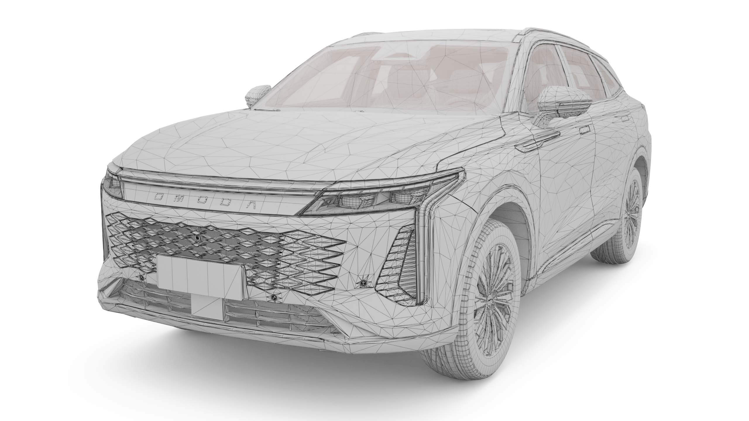 2025 Chery Omoda C9 With Interior - 3D Model by MantangCG