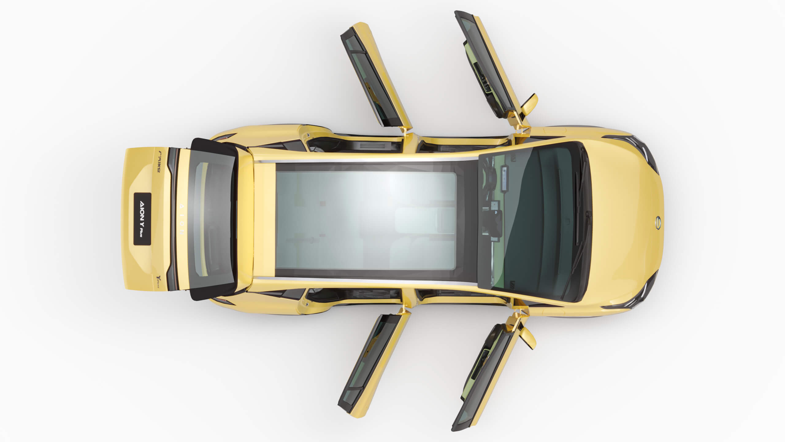 2025 GAC Aion Y Plus With Interior - 3D Model by MantangCG