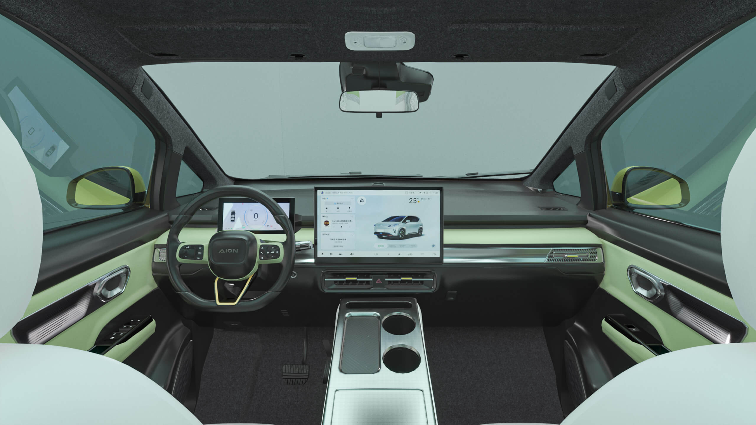 2025 GAC Aion Y Plus With Interior - 3D Model by MantangCG