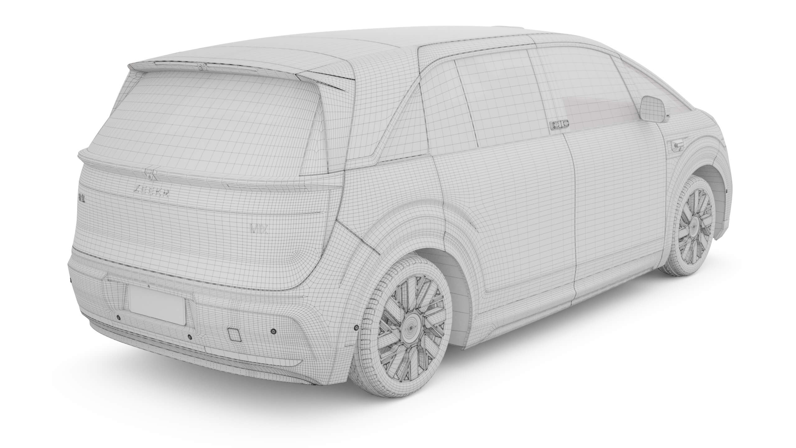 2025 Geely Zeekr Mix - 3D Model by MantangCG