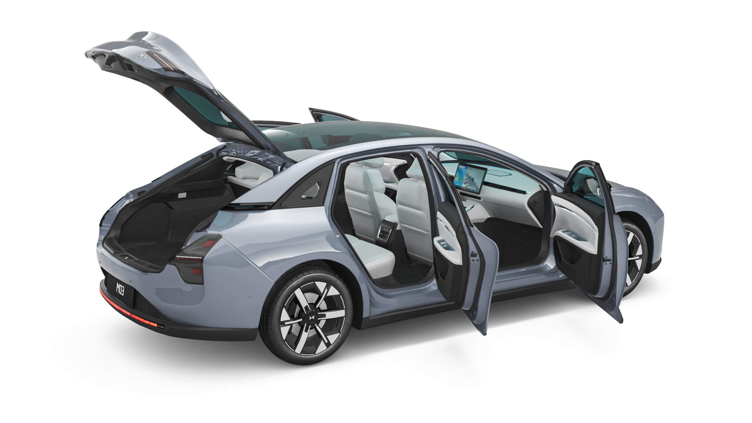 2025 Xpeng Mona M03 With Interior - 3D Model by MantangCG