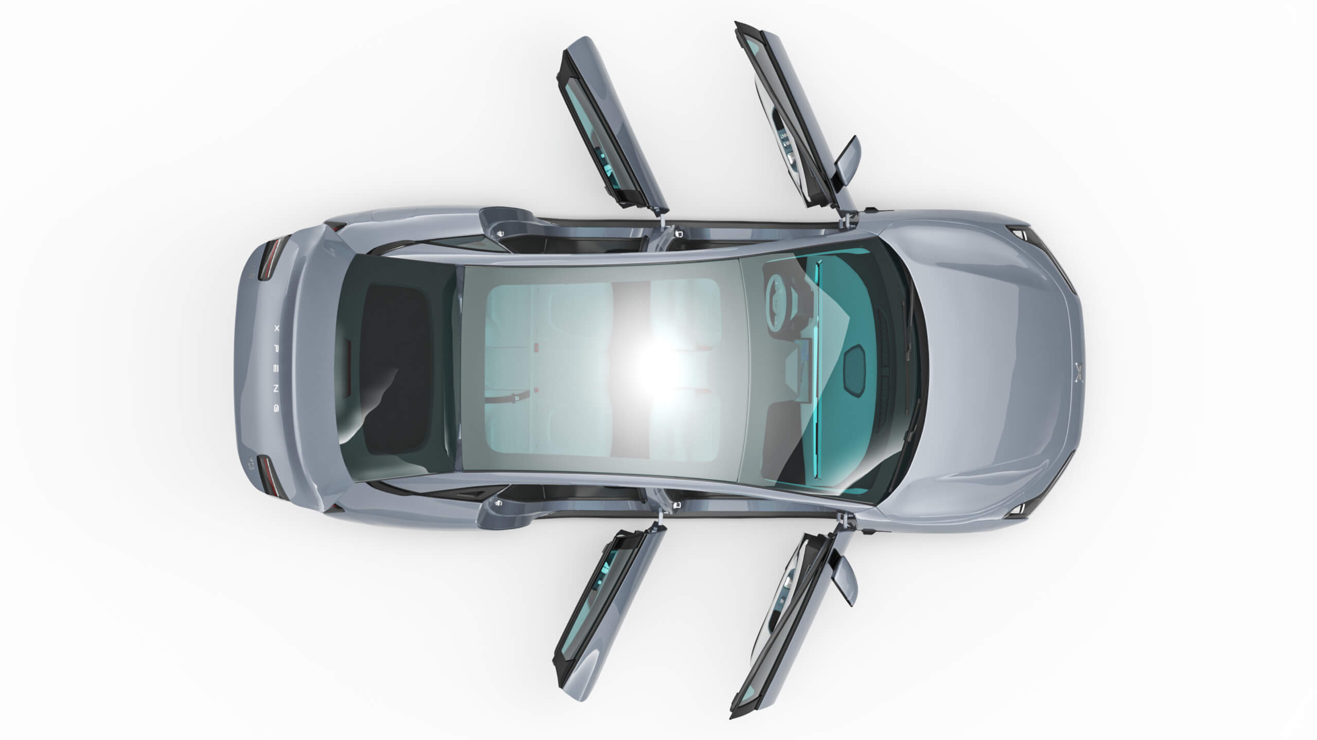 2025 Xpeng Mona M03 With Interior - 3D Model by MantangCG