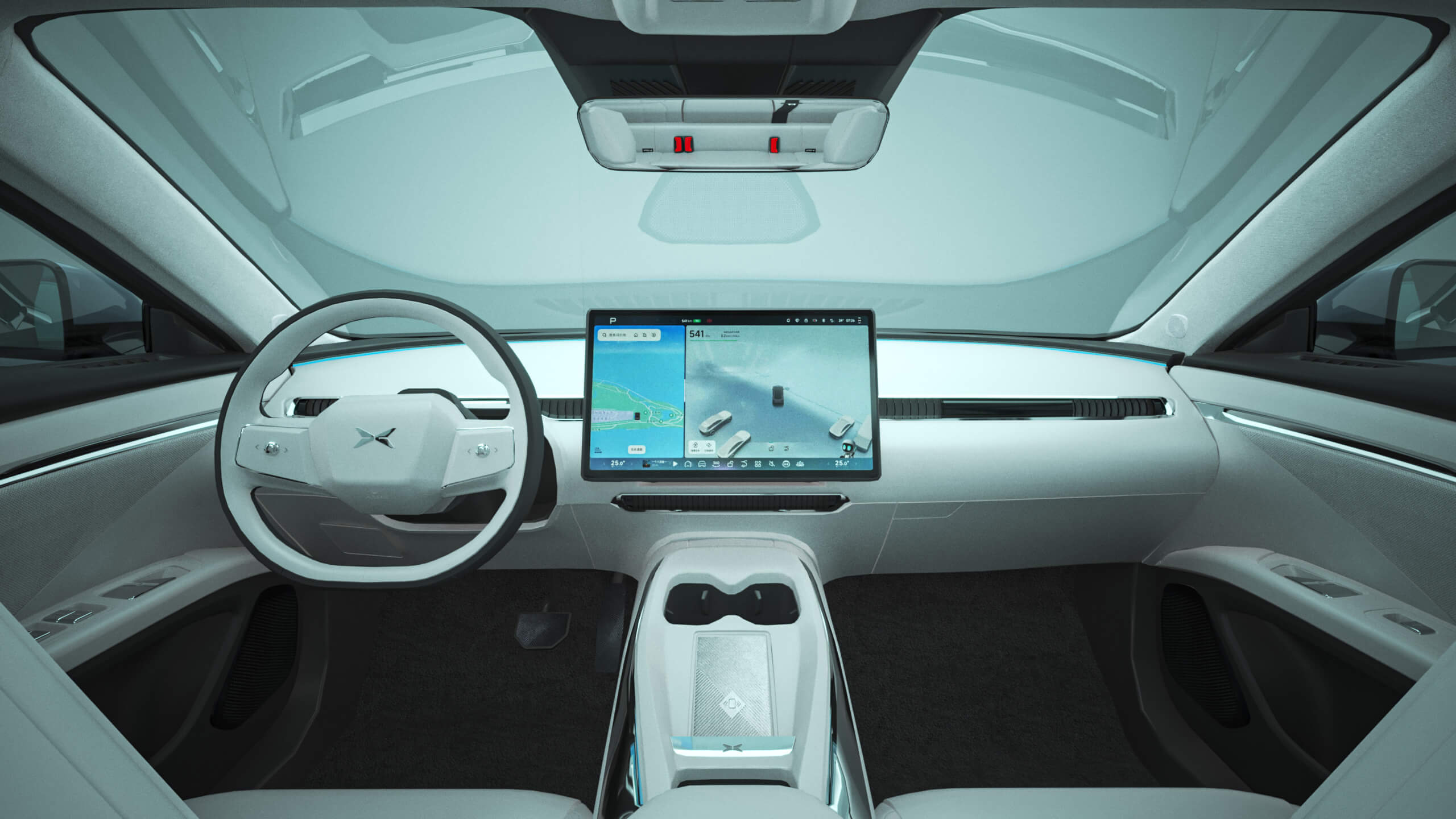 2025 Xpeng Mona M03 With Interior - 3D Model by MantangCG