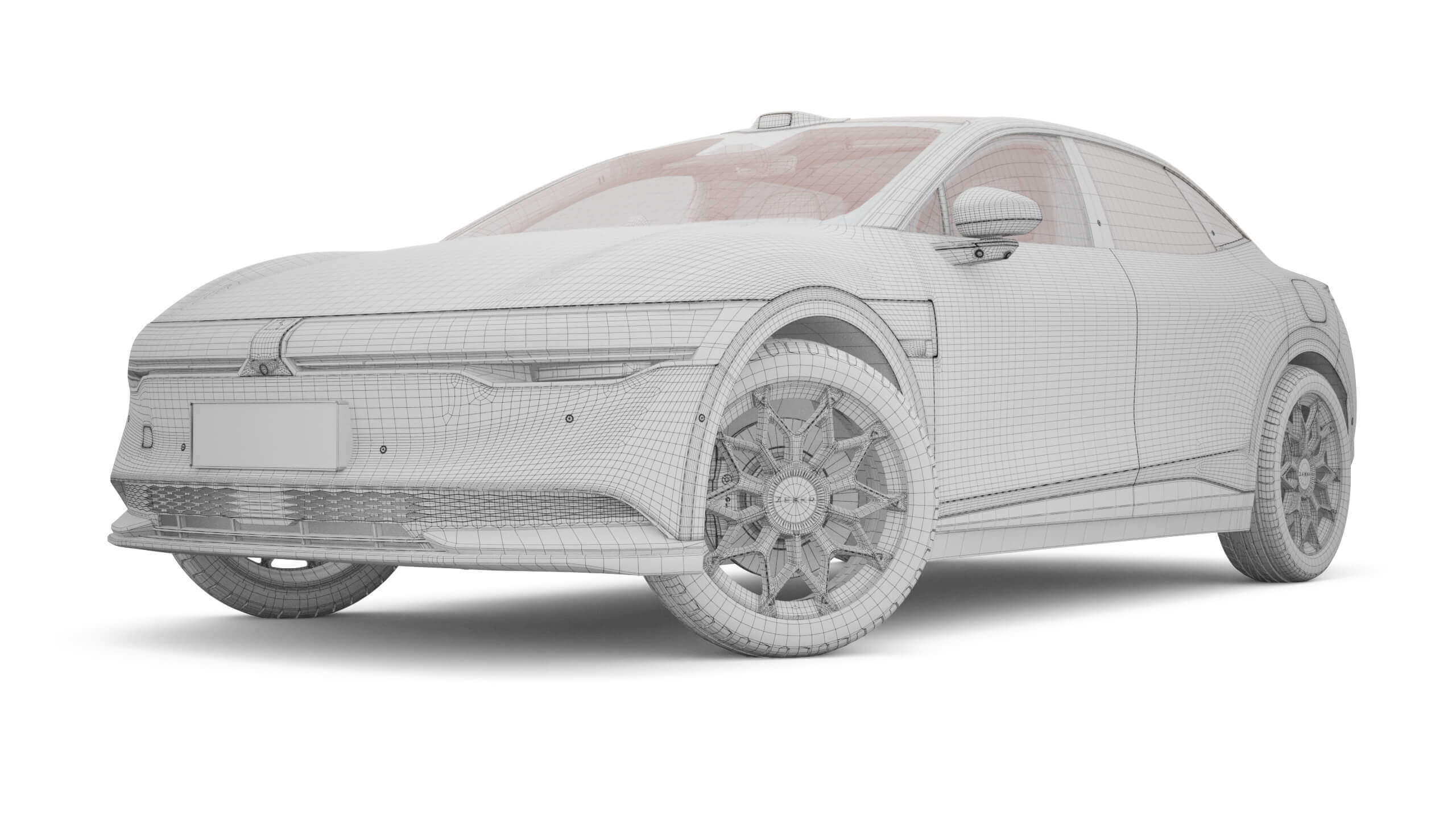 2025 Zeekr 007 With Interior - 3D Model by MantangCG