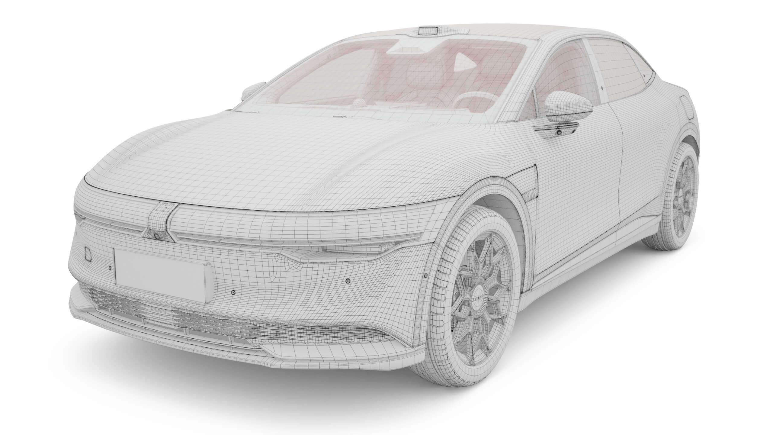 2025 Zeekr 007 With Interior - 3D Model by MantangCG