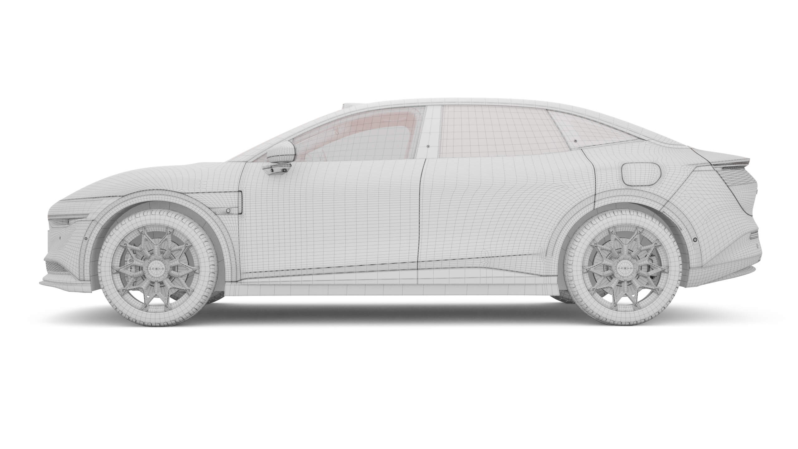 2025 Zeekr 007 With Interior - 3D Model by MantangCG