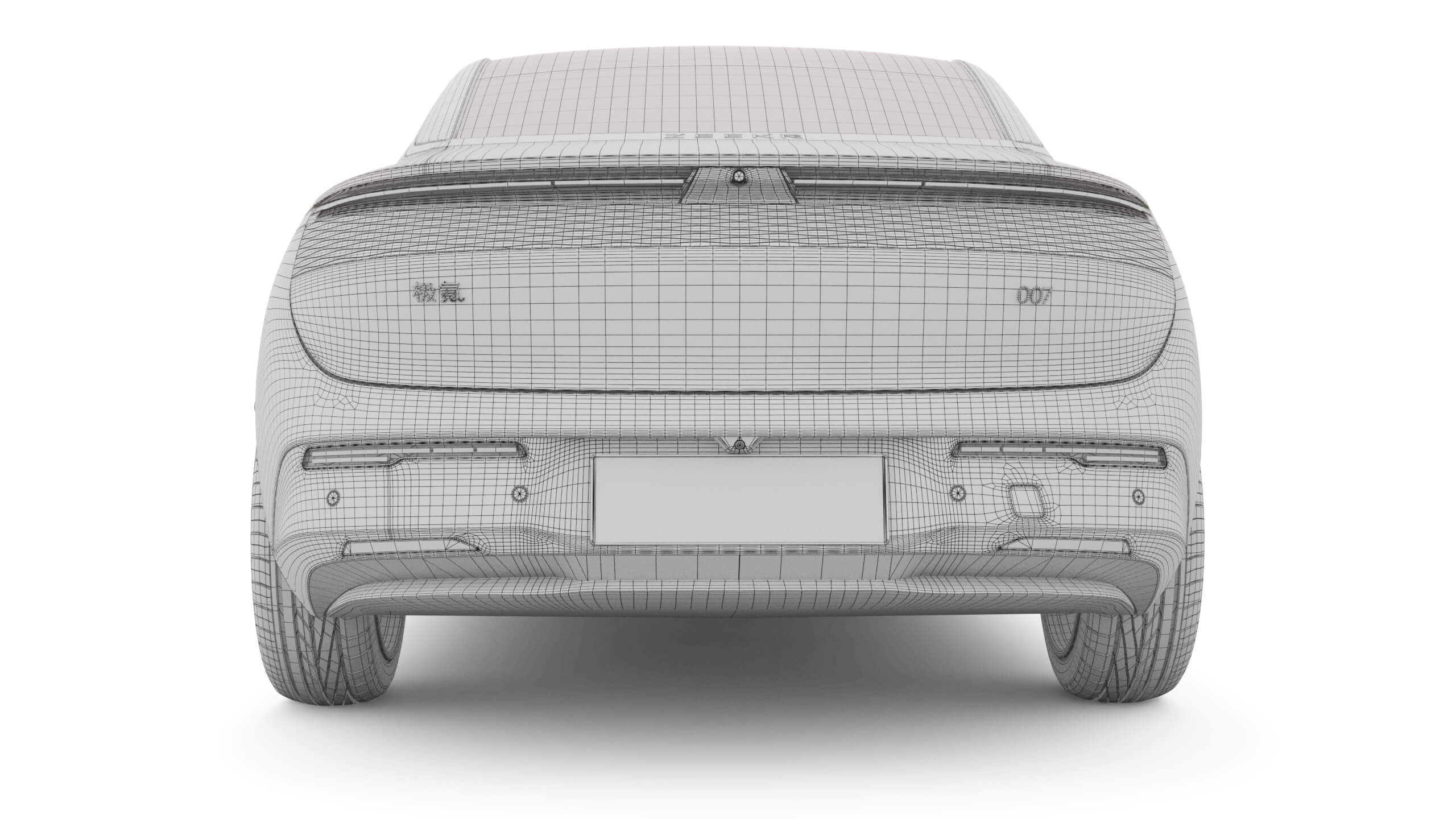 2025 Zeekr 007 With Interior - 3D Model by MantangCG