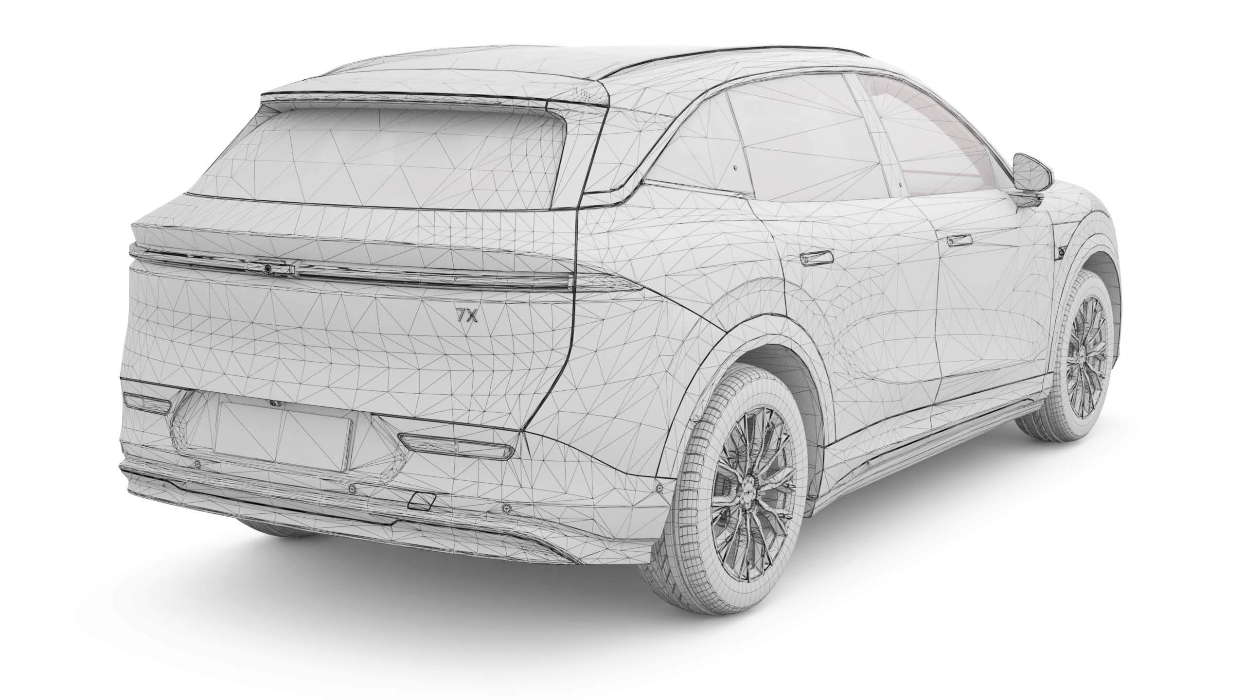 2025 Zeekr 7X With Interior - 3D Model by MantangCG