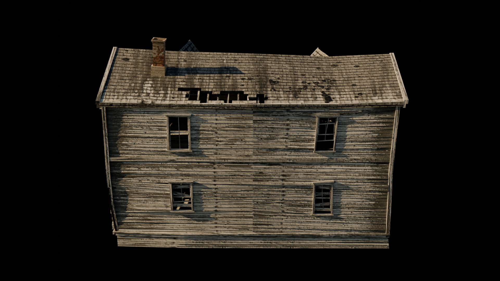 Abandoned House With Interior Low Poly - 3D Model by Marcangangelo Di ...