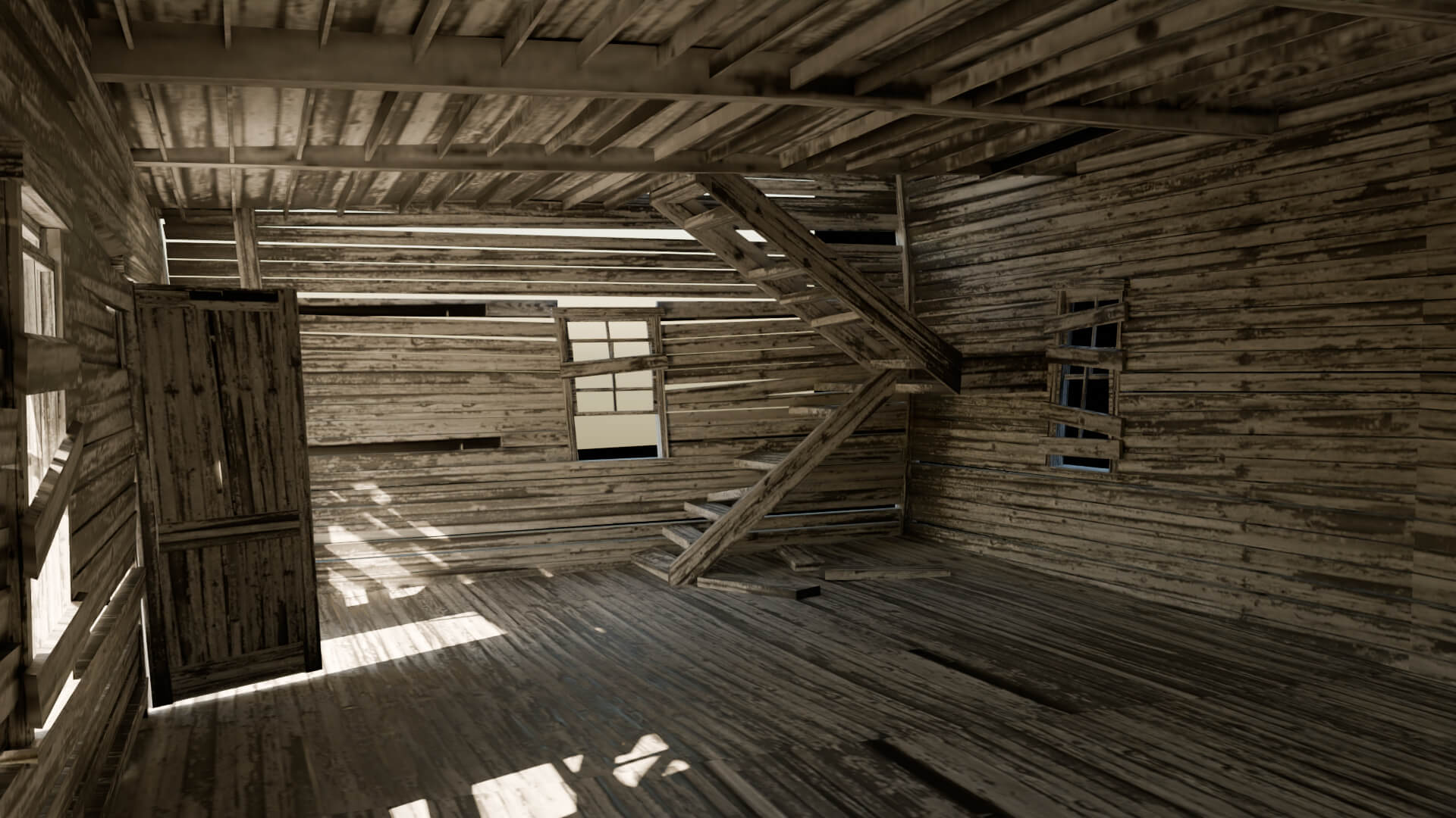 Abandoned House With Interior Low Poly - 3D Model by Marcangangelo Di ...