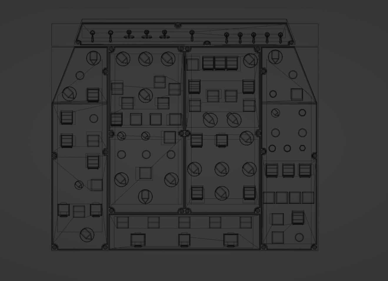 Airbus A220 Cockpit Overhead Animated Low Poly - 3D Model by ...