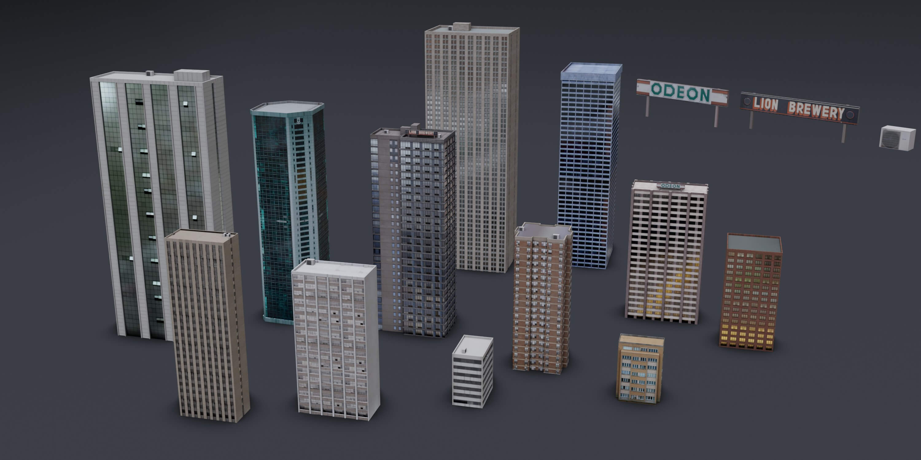 City Pack Low Poly Building Collection - 3D Model by Marcangangelo Di ...