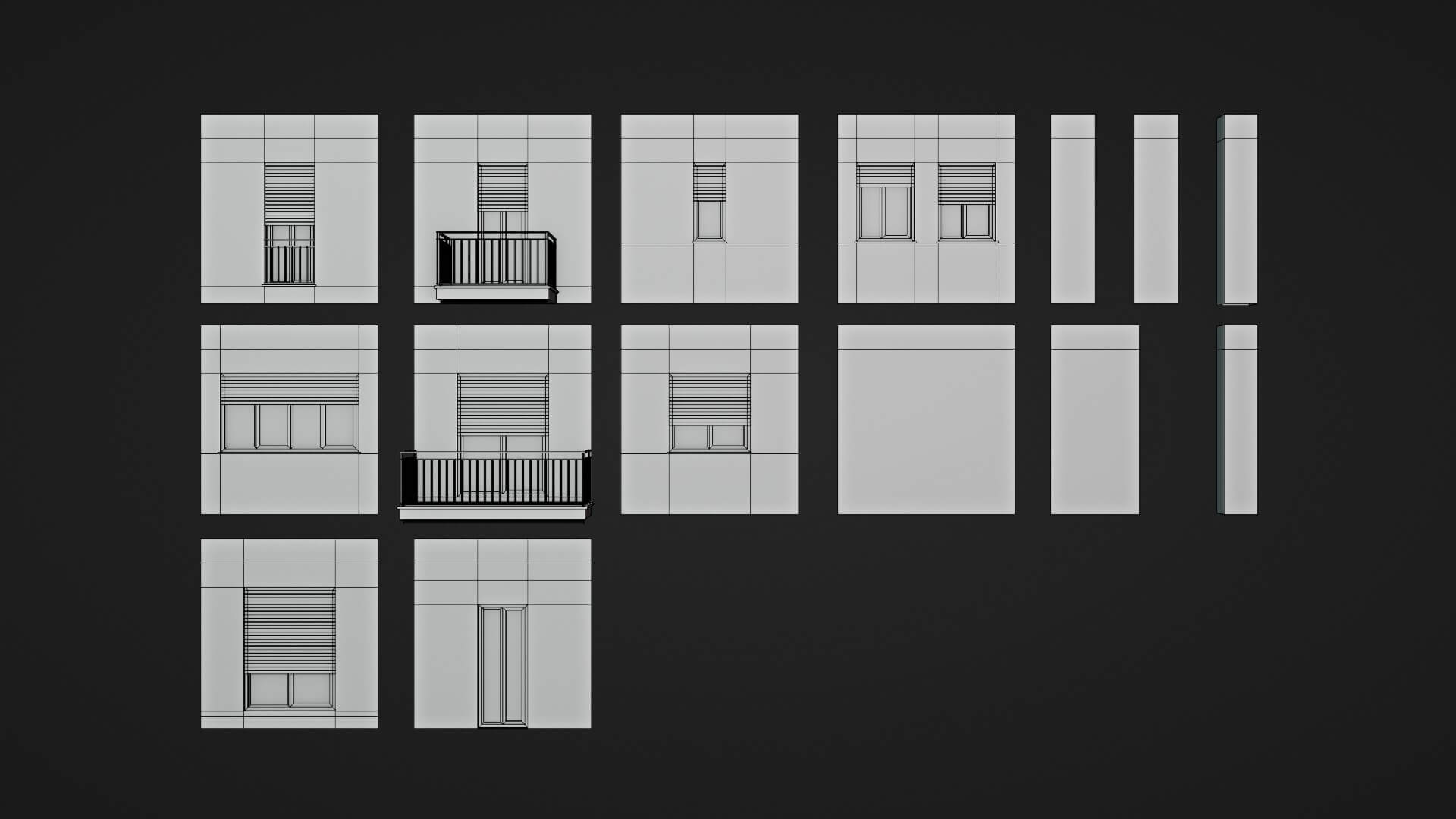 High Density City Residential Buildings Low Poly - 3D Model by ...