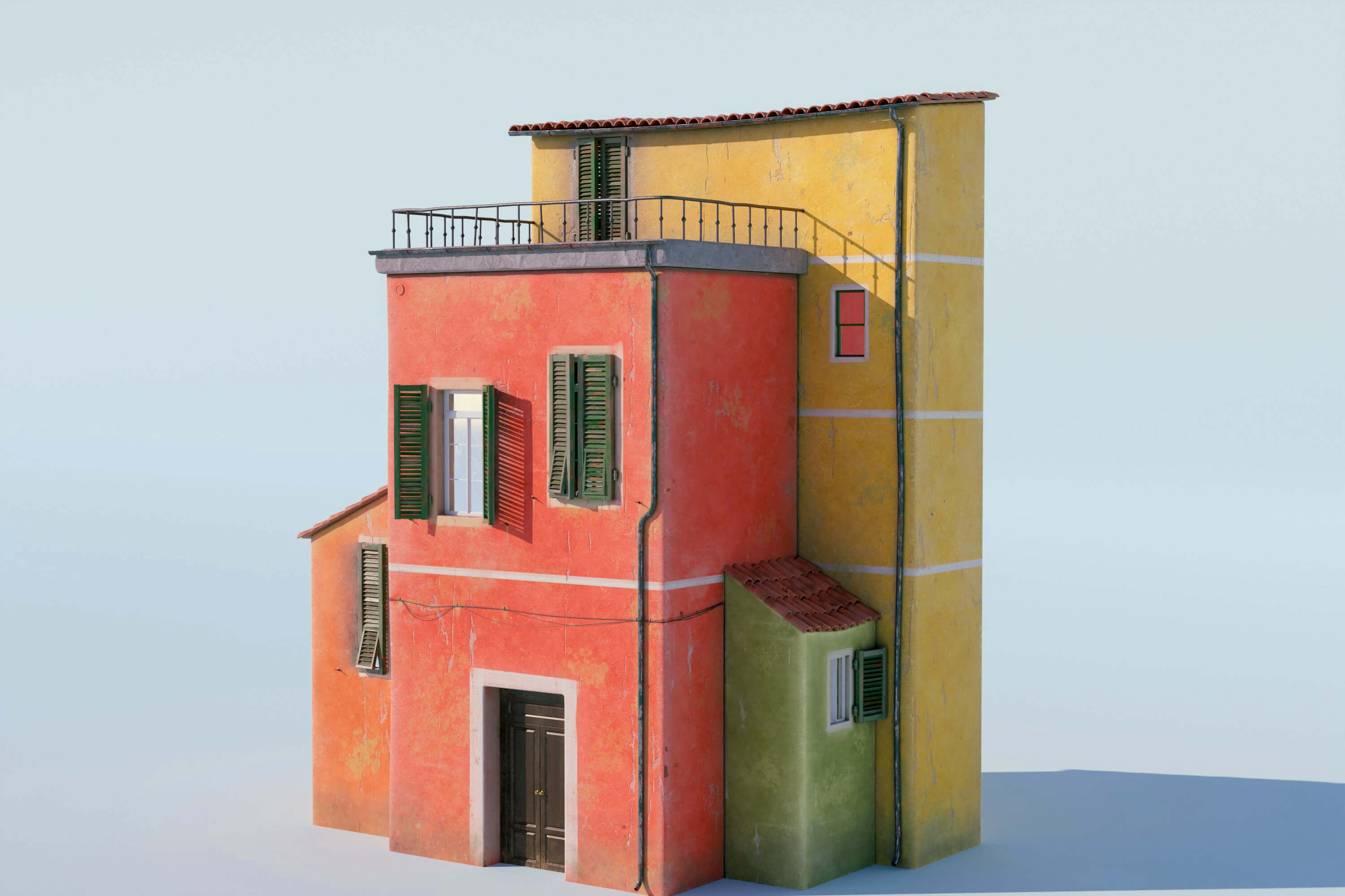 Italian Building Architecture Set - 3D Model by Marcangangelo Di ...