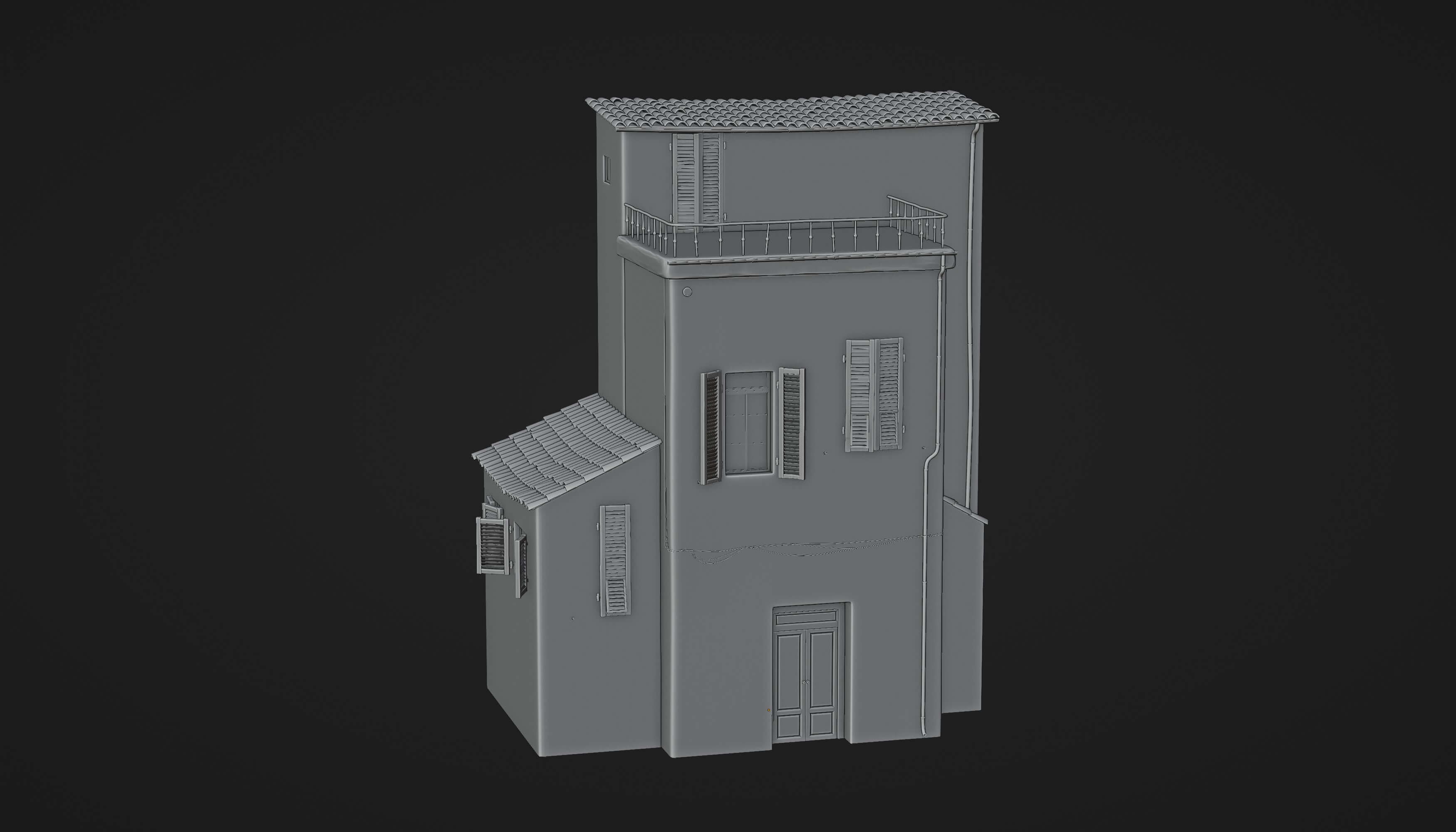 Italian Building Architecture Set - 3D Model by Marcangangelo Di ...