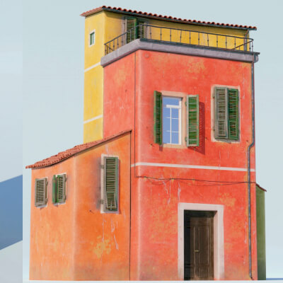 Italian Building Architecture Set - 3D Model by Marcangangelo Di ...