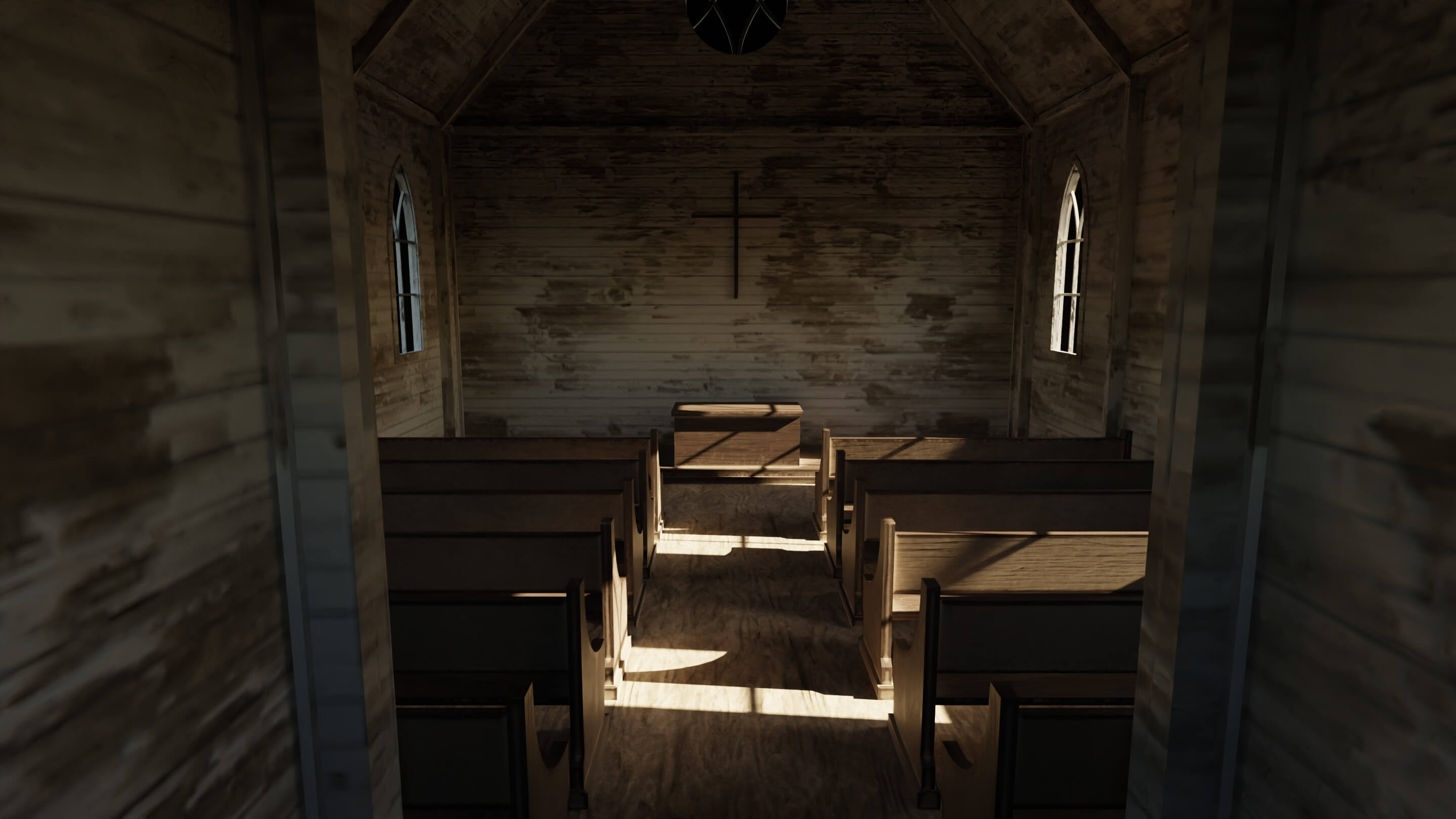 Old Church With Interior Low Poly - 3D Model by Marcangangelo Di ...
