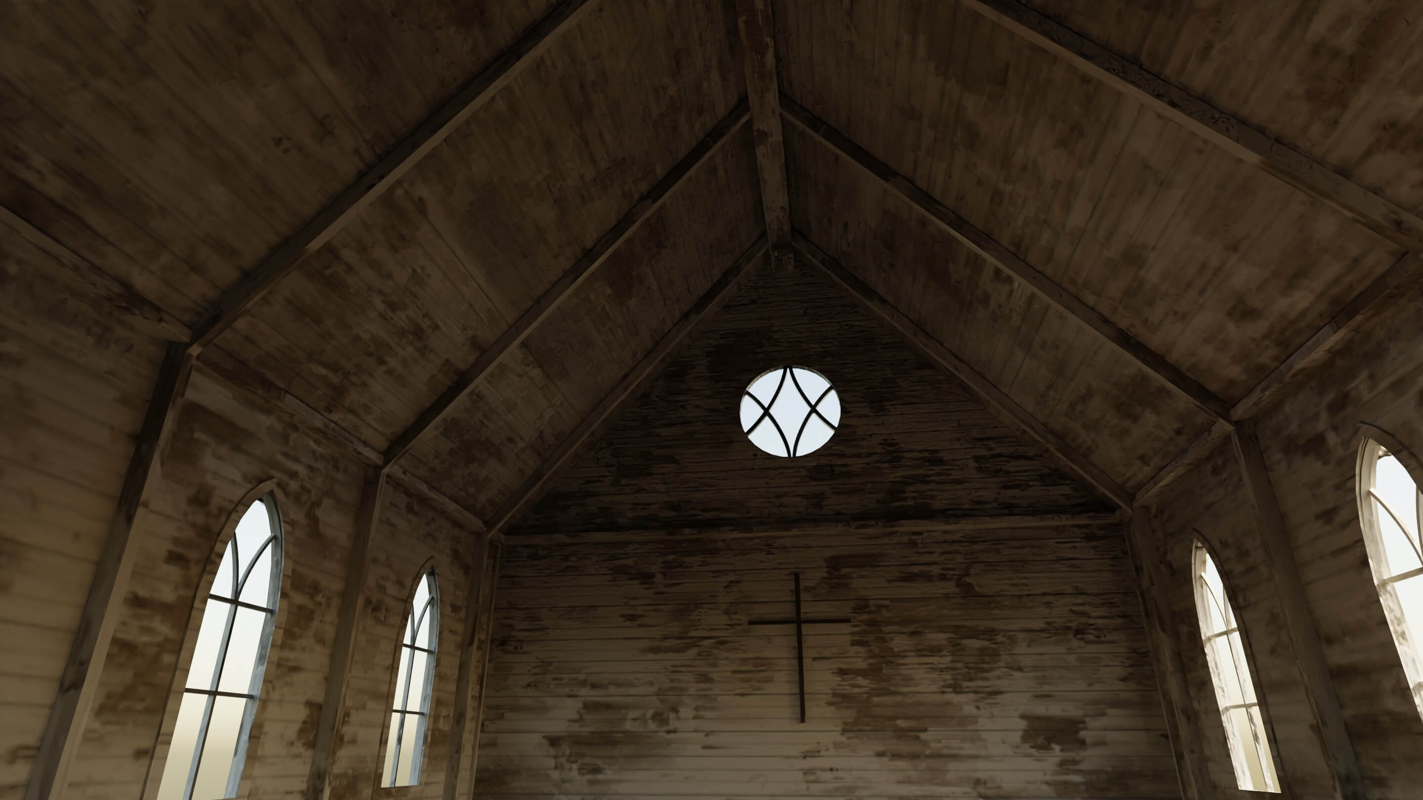 Old Church With Interior Low Poly - 3D Model by Marcangangelo Di ...