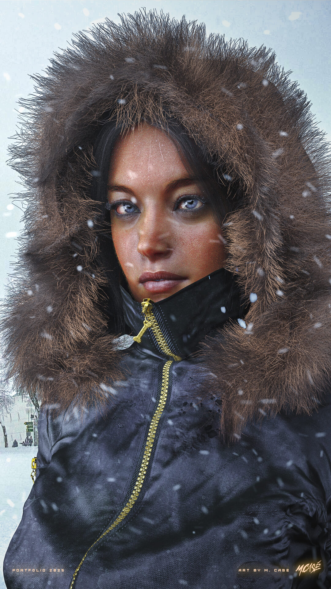 Alessa - Winter Abyss Promo 3D Render, Digital Art by MarceloCase