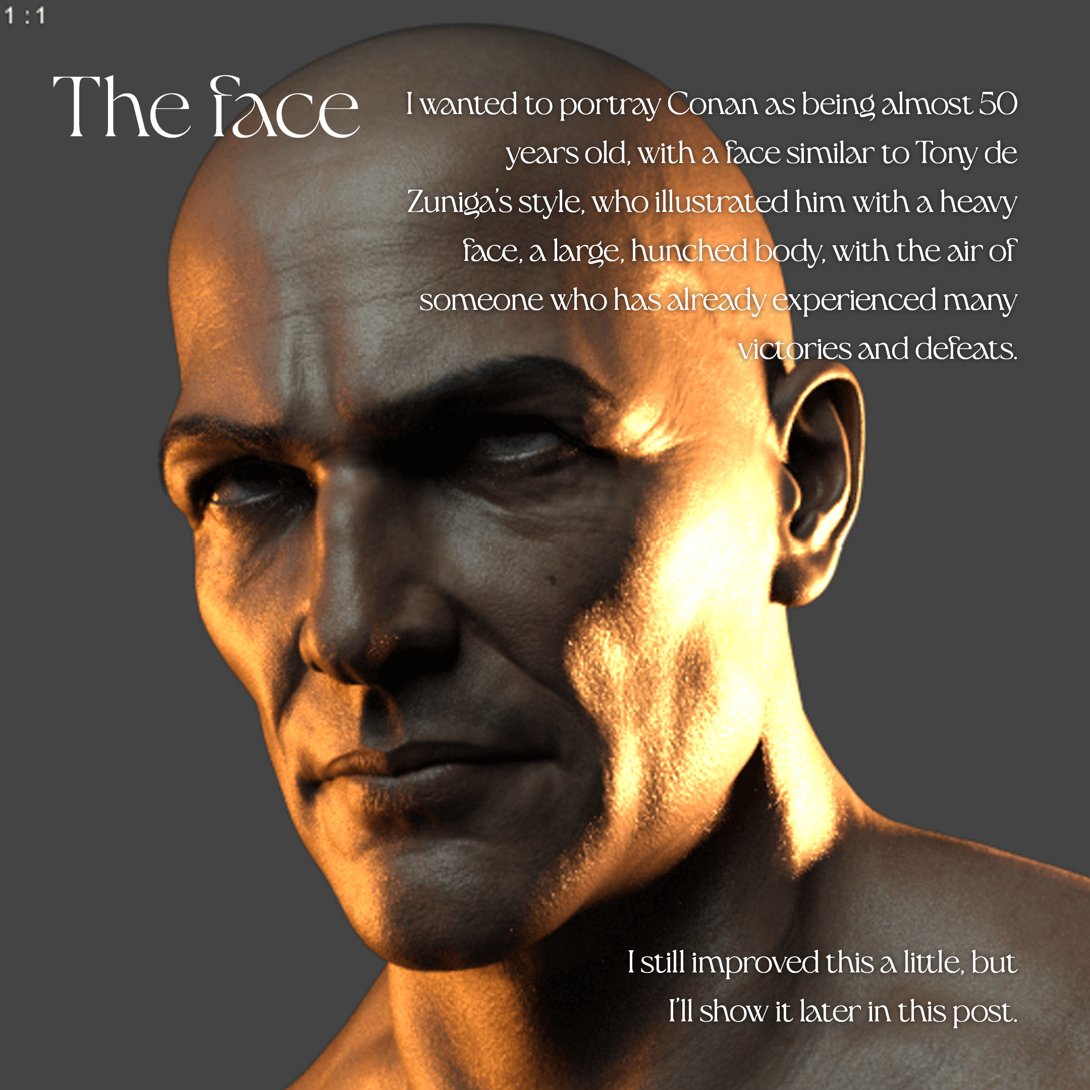 Conan The Barbarian (WIP) 3D Render, Digital Art by MarceloCase